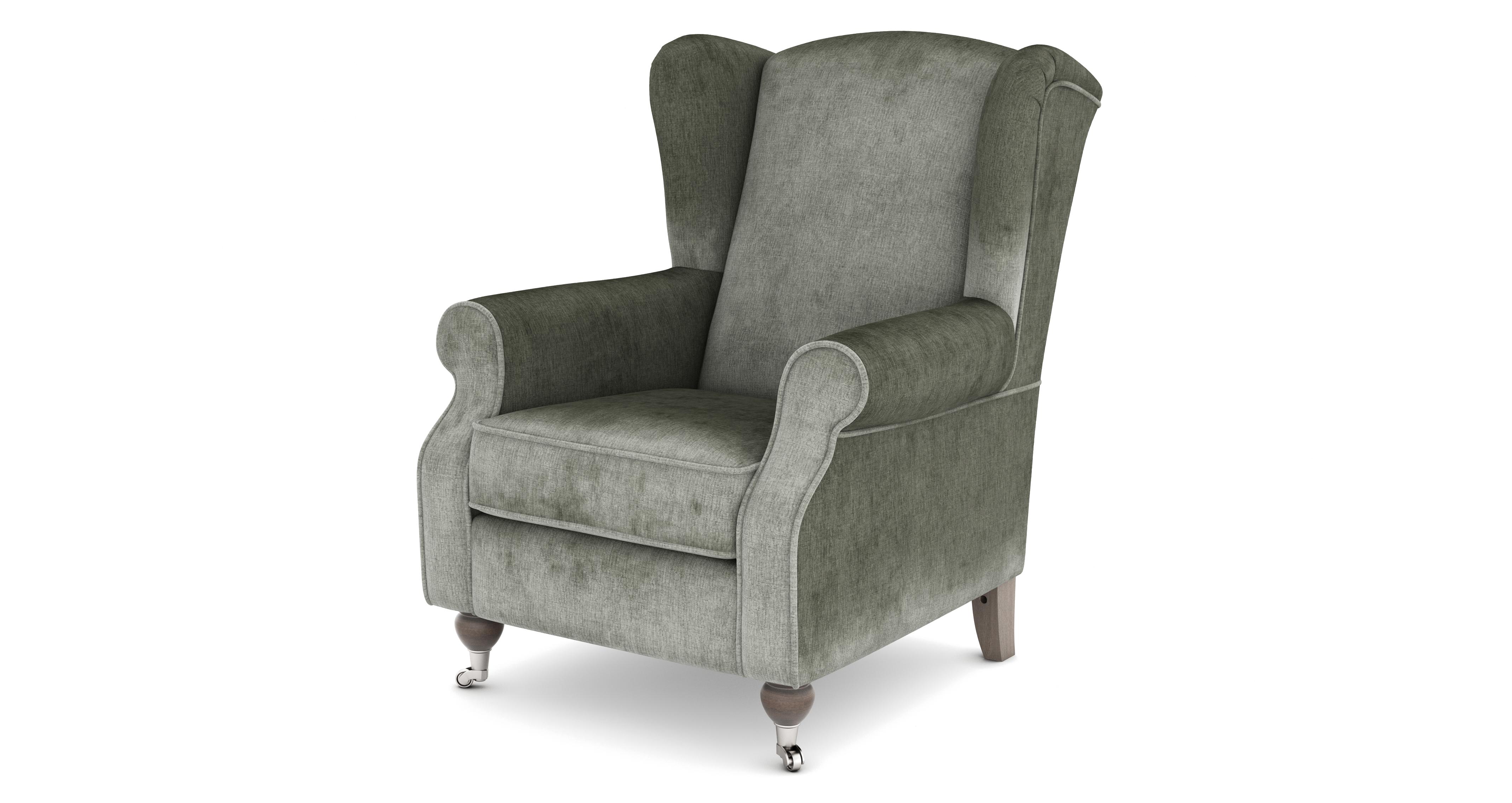 Harlech Velvet Wing Chair | DFS