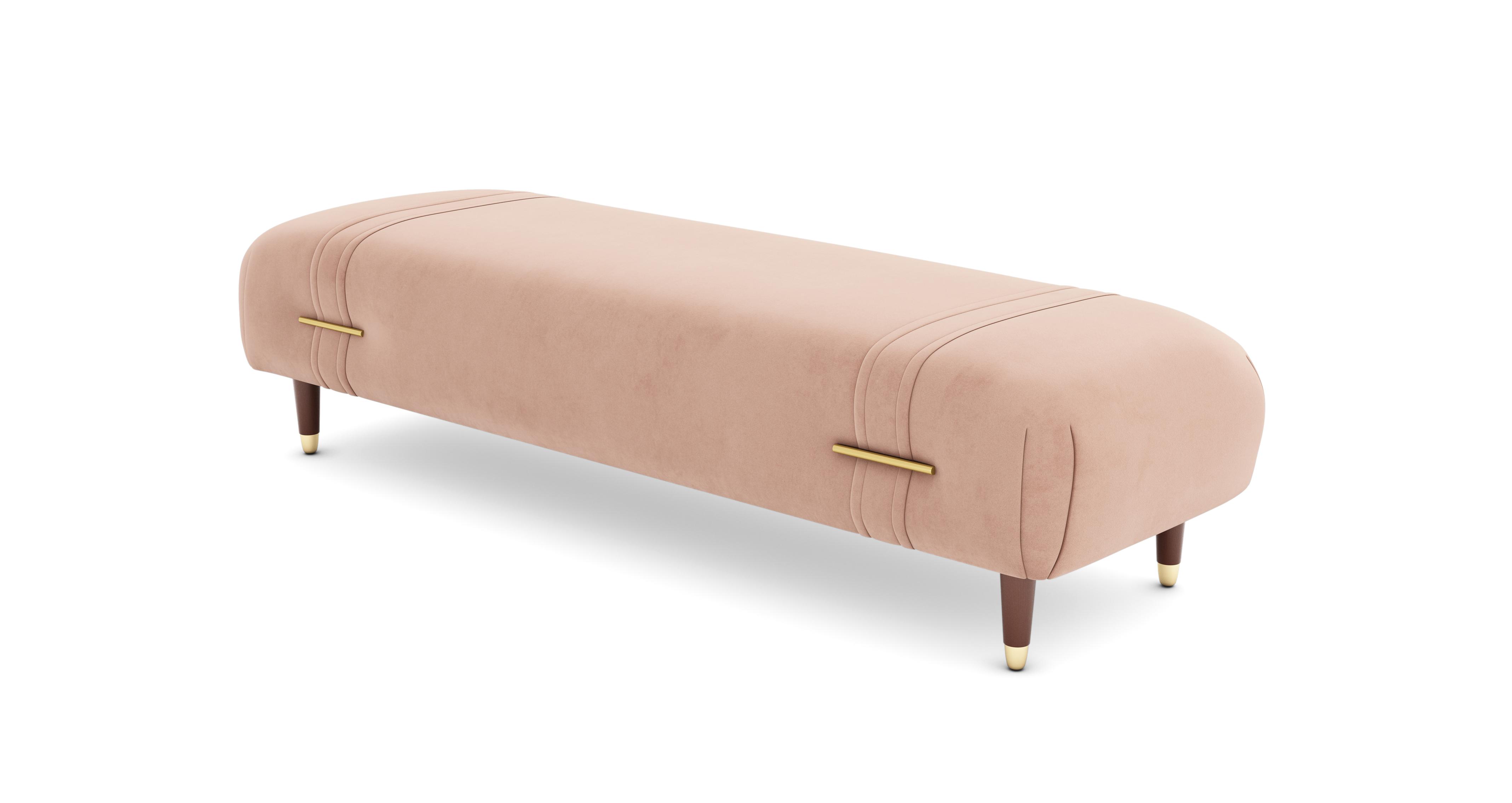 Highgate Velvet Large Bench Footstool | DFS