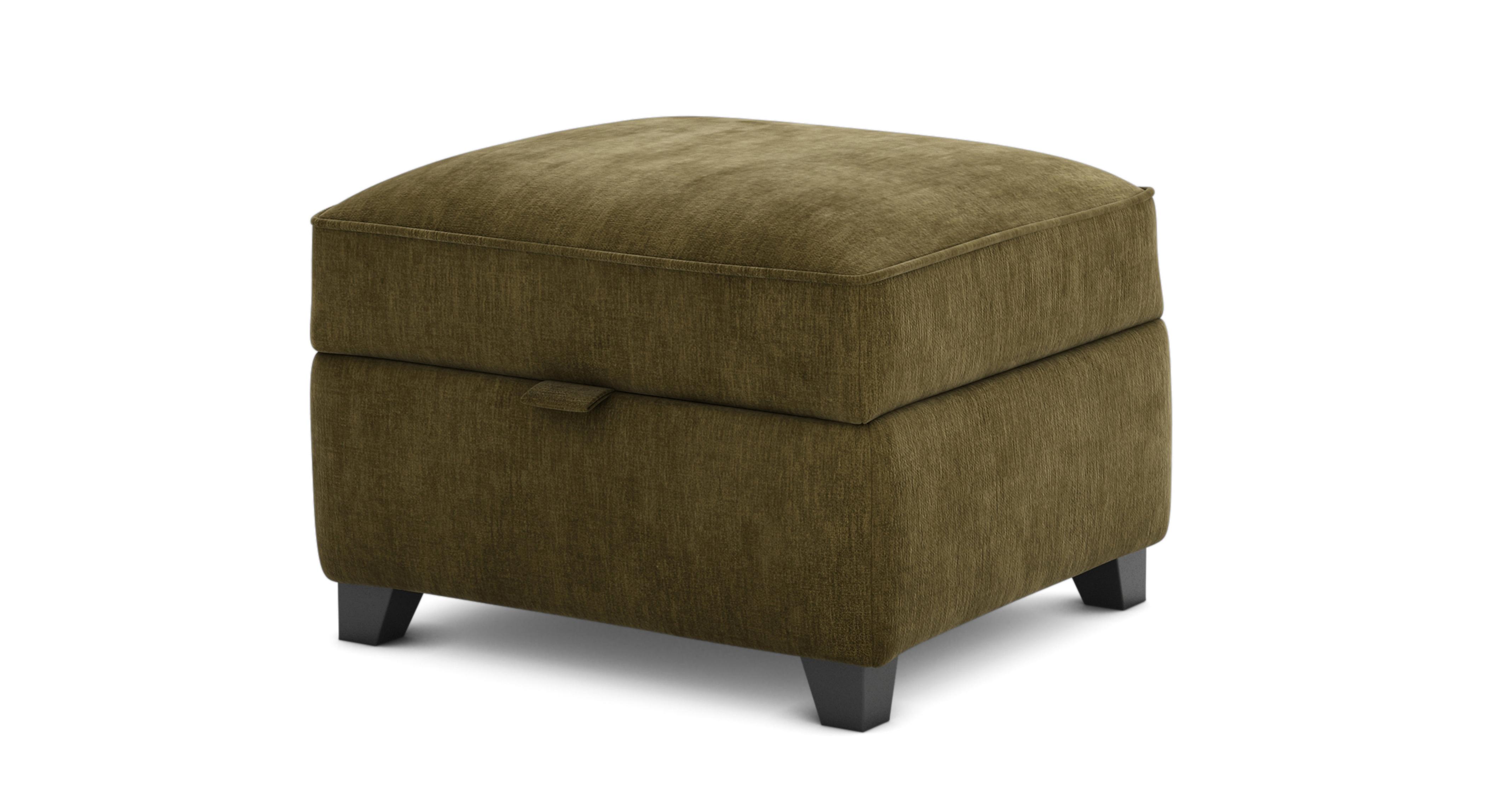 Highgate Chenille Victoria Small Storage Footstool | DFS