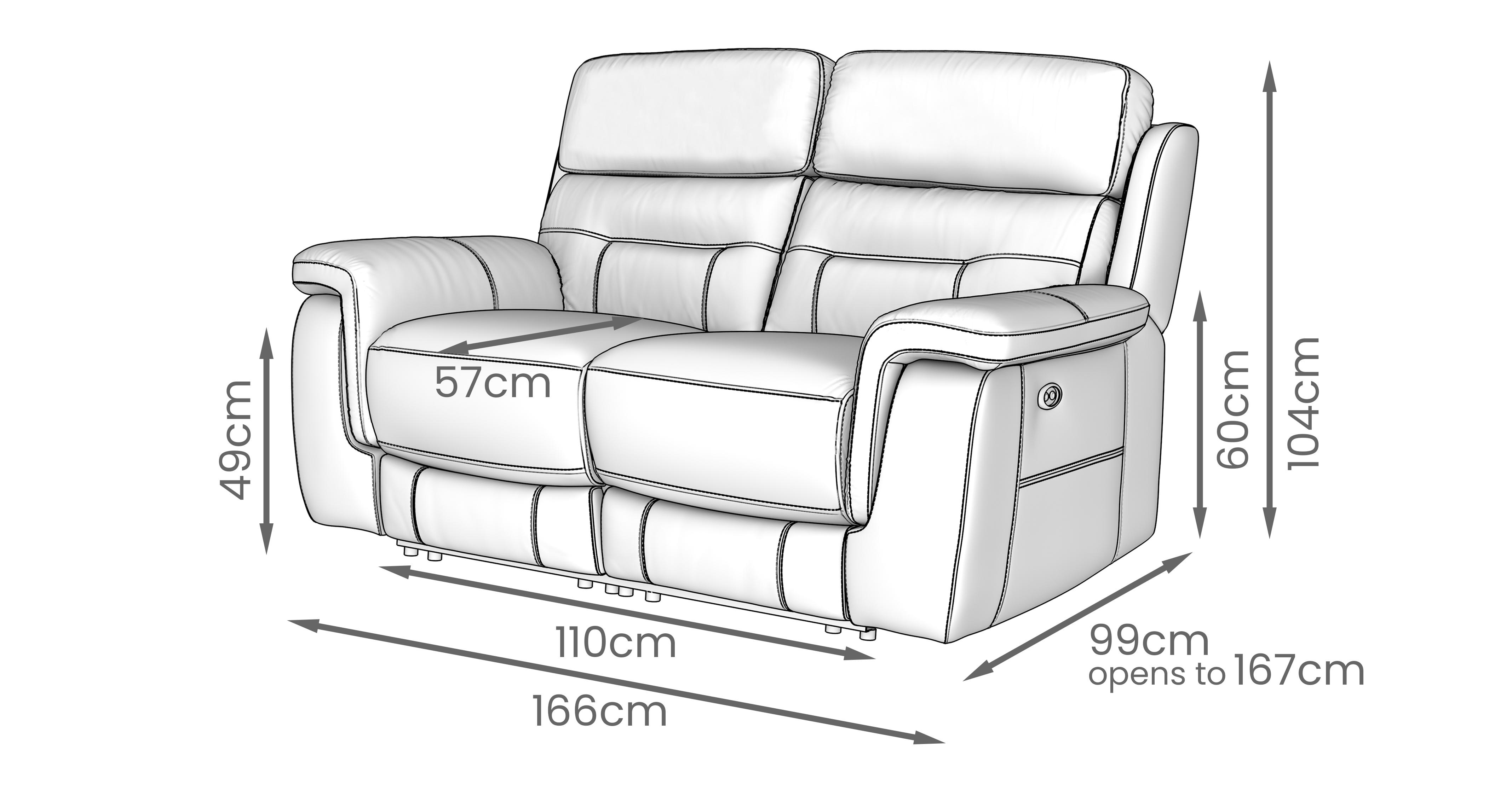 Jacque 2 Seater Power Plus Recliner | DFS