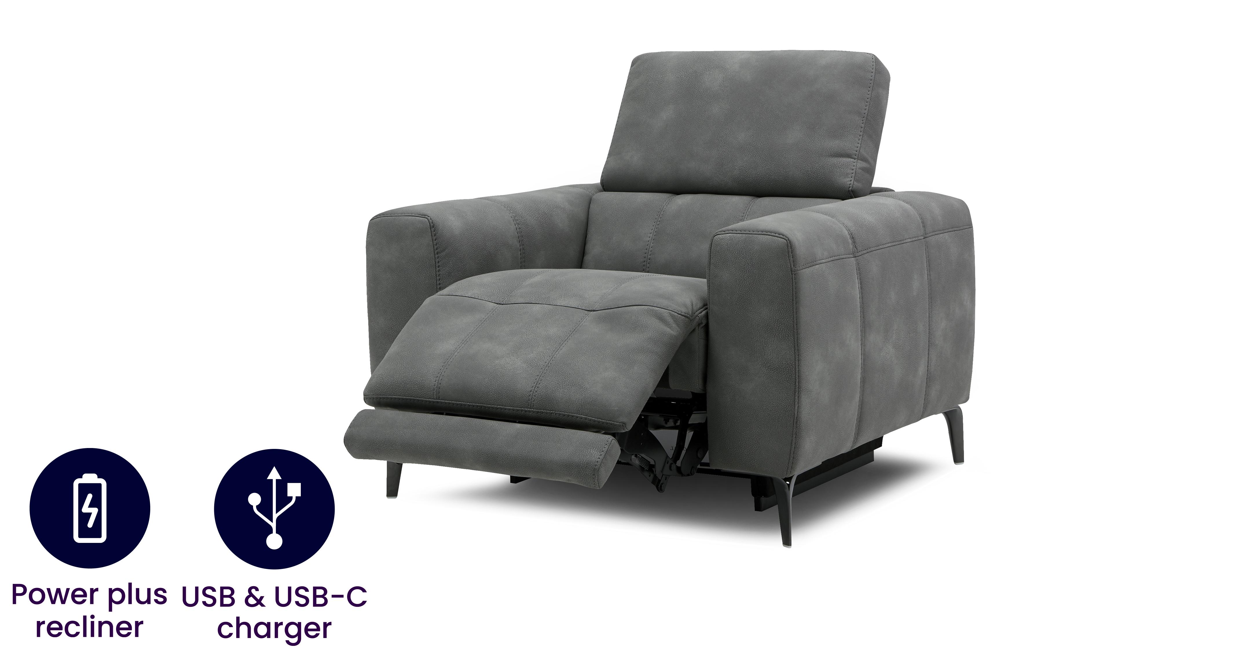 Jagger Power Plus Recliner Chair | DFS