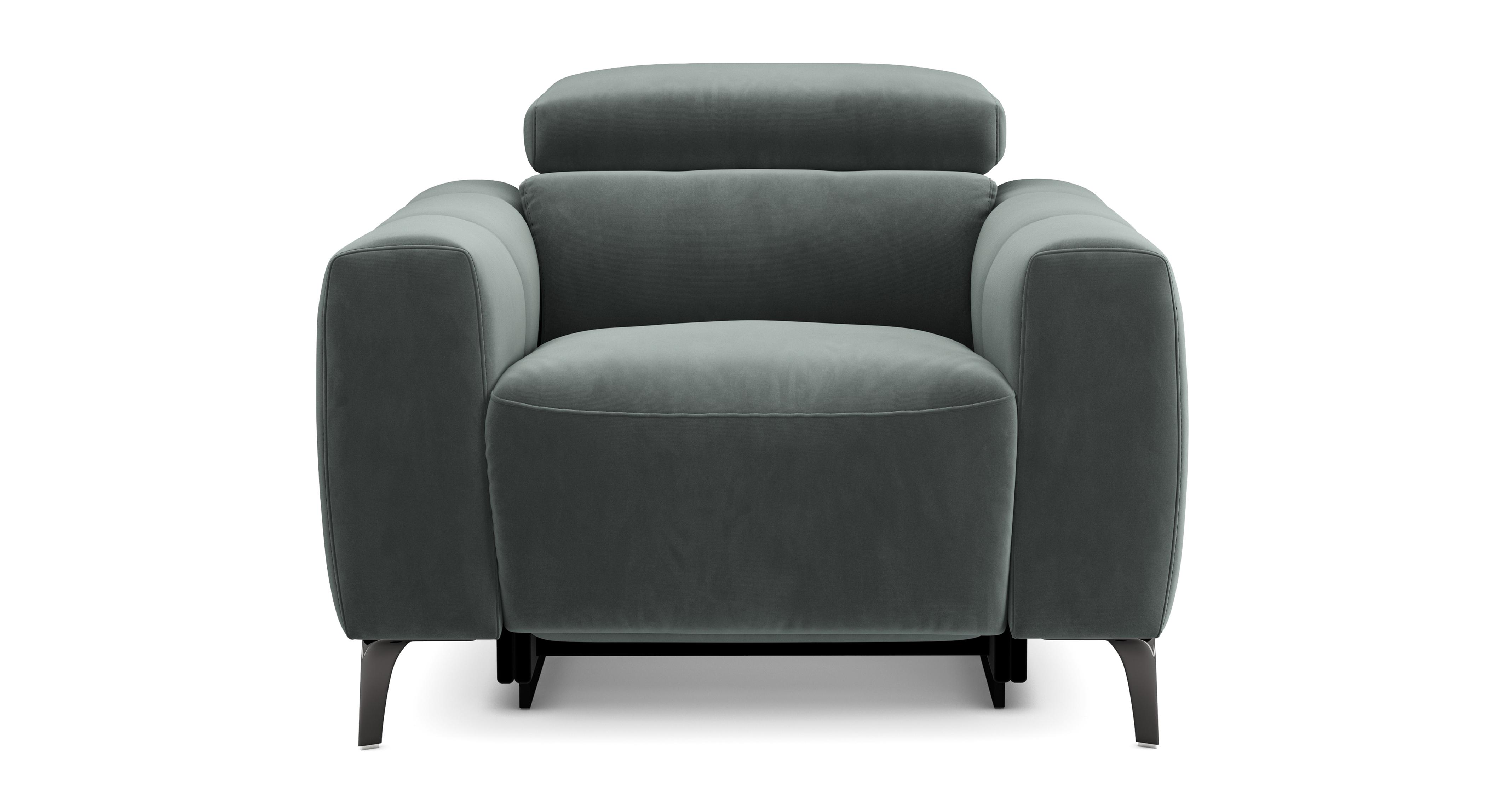 Jagger Fabric Velvet Power Recliner Chair | DFS