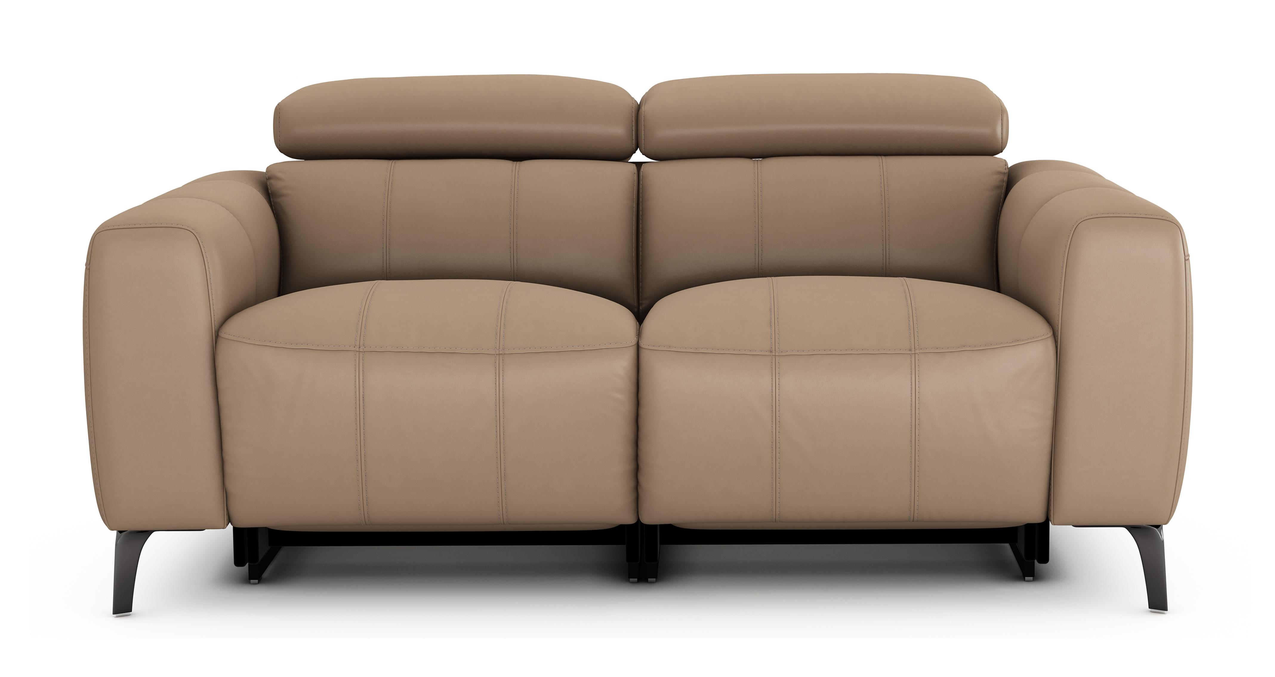 Jagger Leather 2 Seater Power Plus Recliner With Power Headrests | DFS