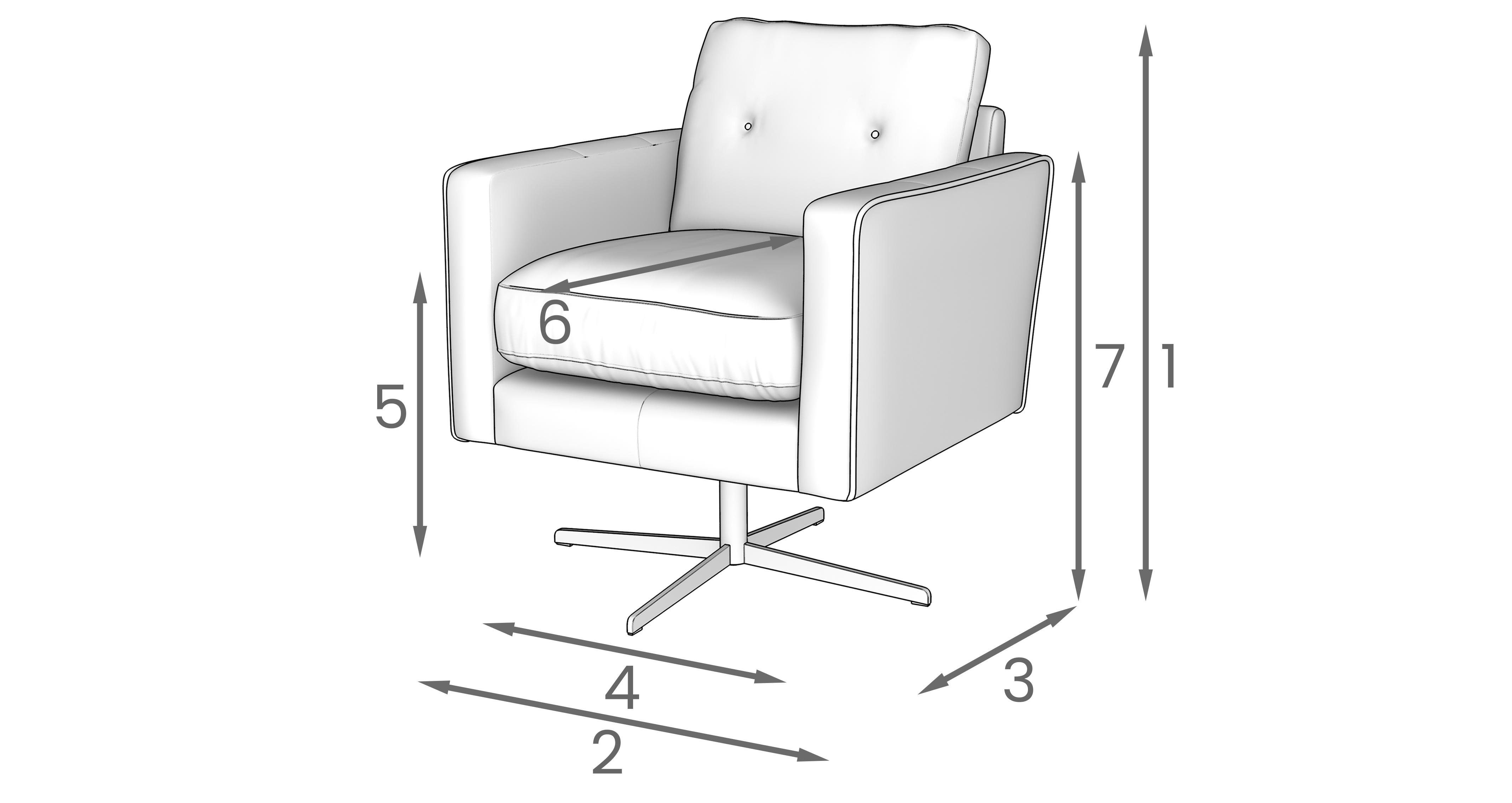 Java Swivel Chair Java Velvet | DFS