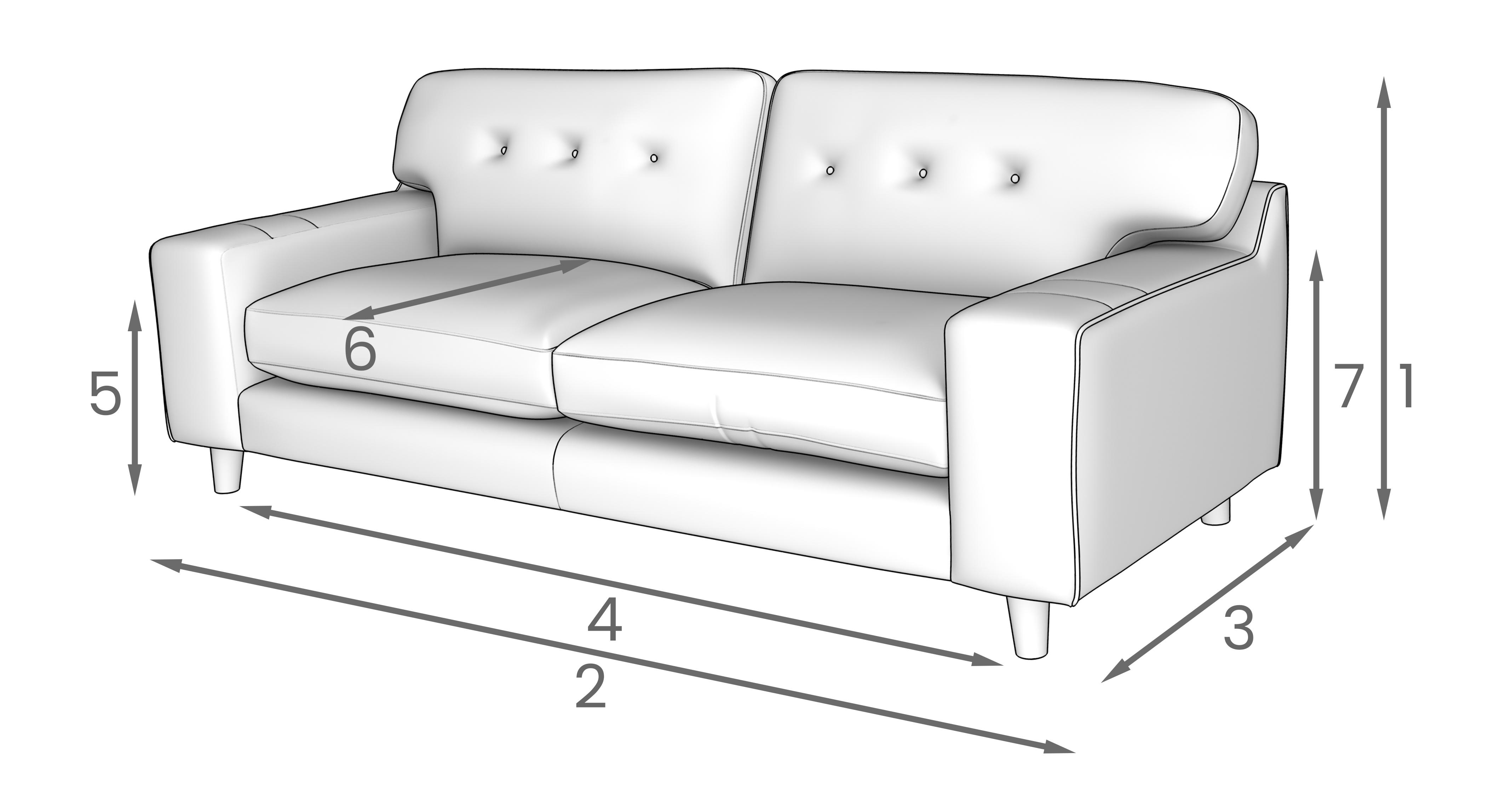 Java 4 Seater Charging Sofa Java Velvet | DFS