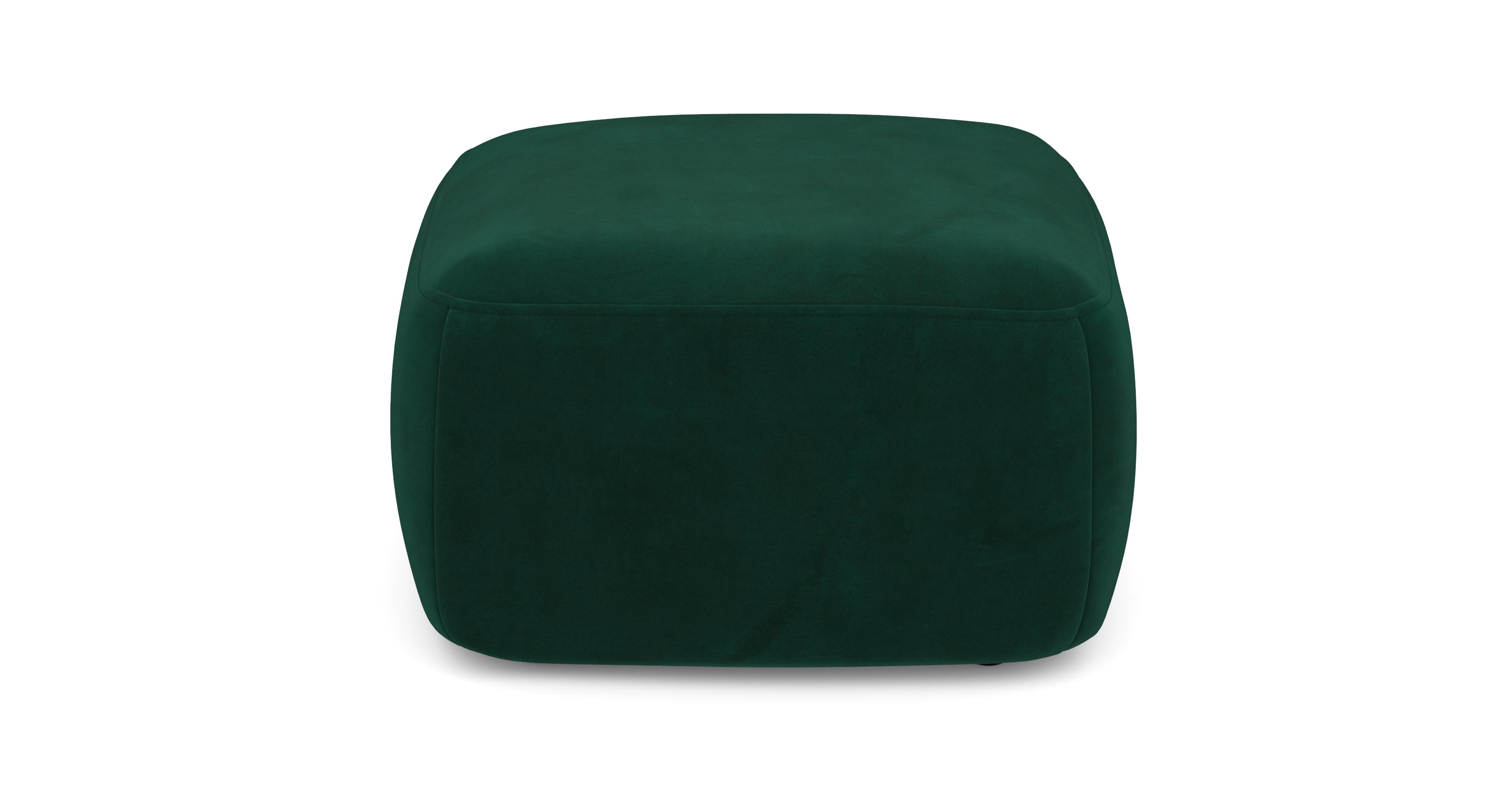 Java Small Plain Footstool Java Velvet | DFS