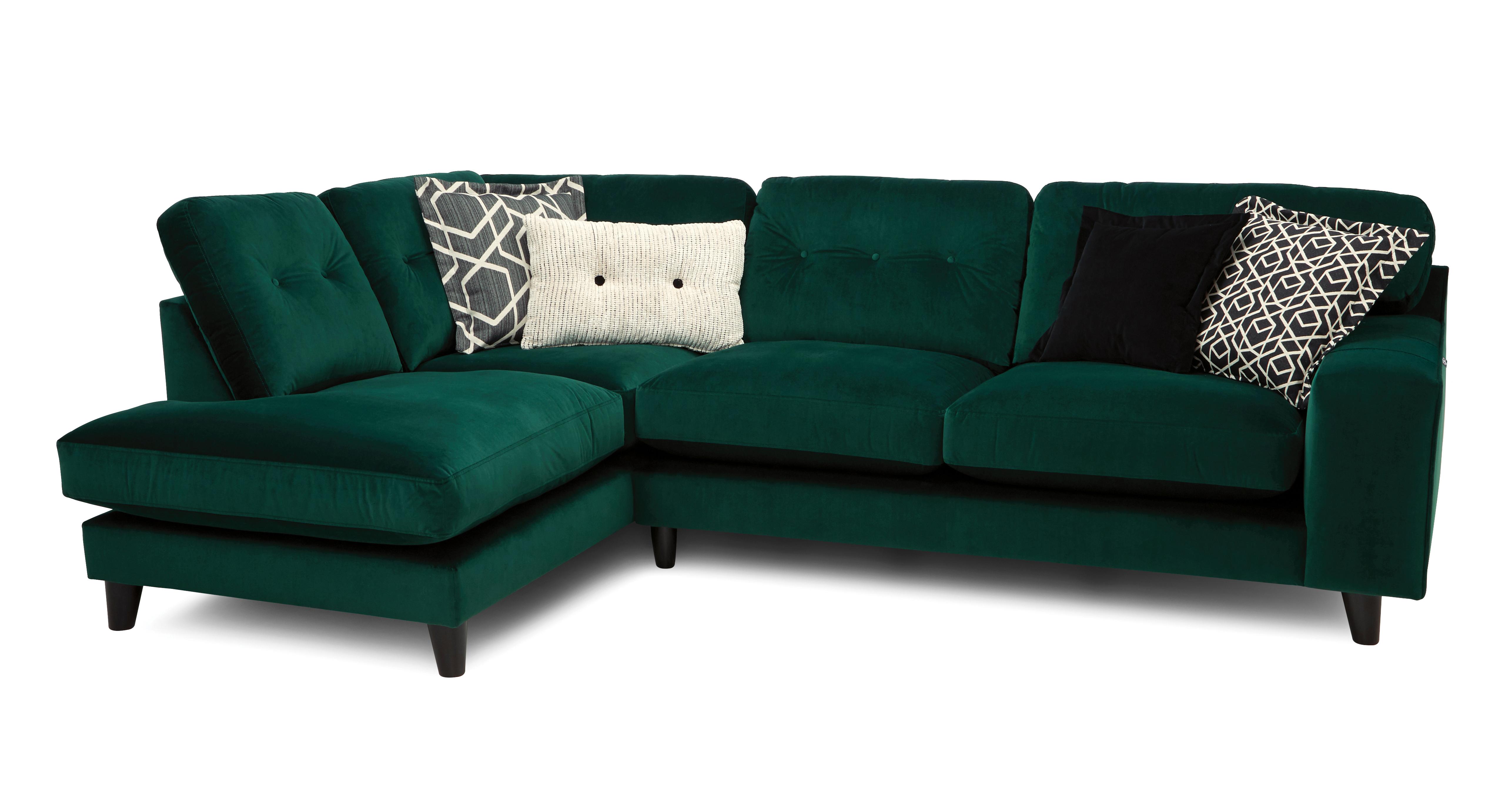 Java Right Hand Facing Arm 3 Seat Open End Corner Sofa With Charging ...