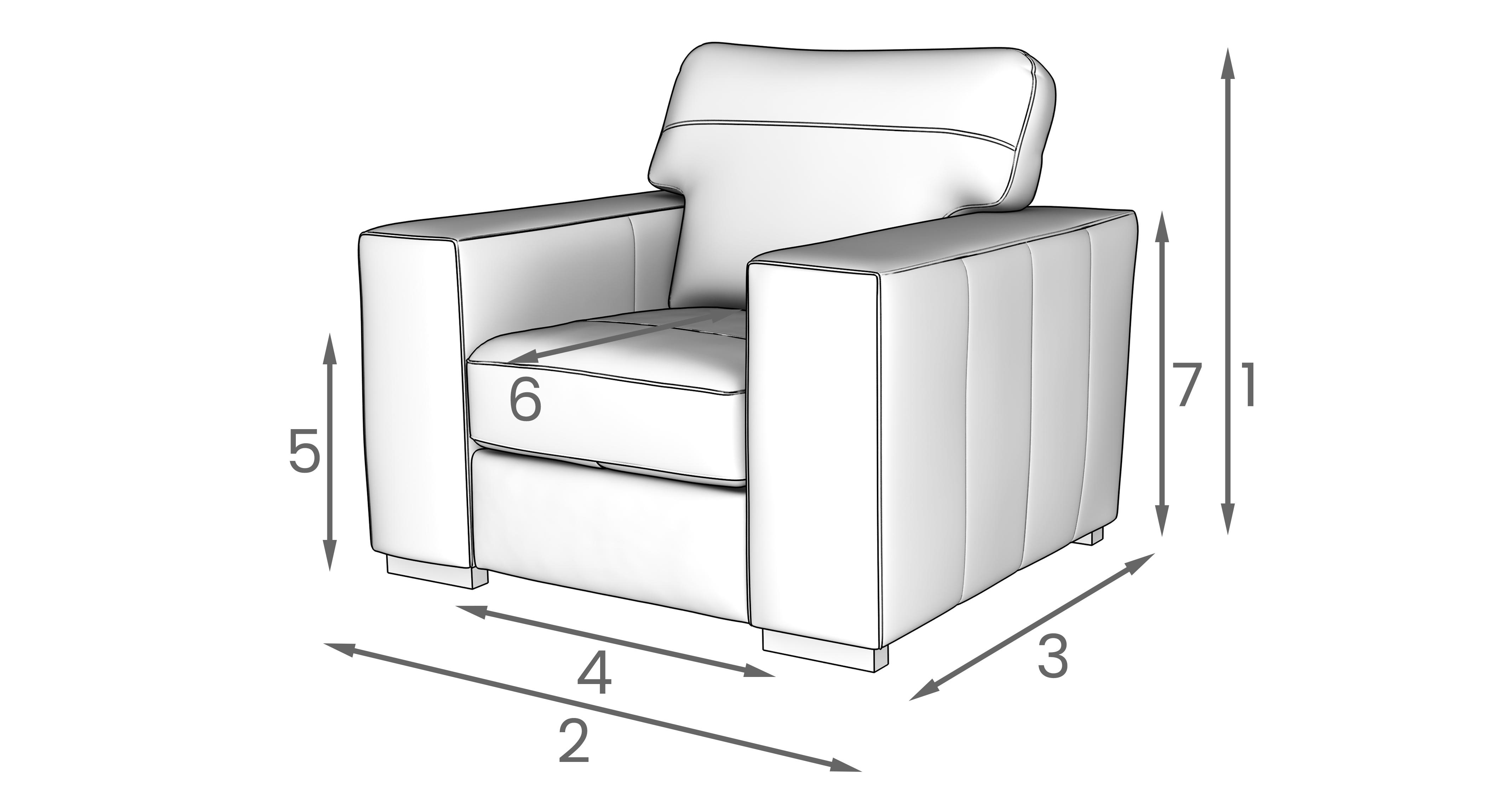 Julius Armchair Grand Saddle | DFS