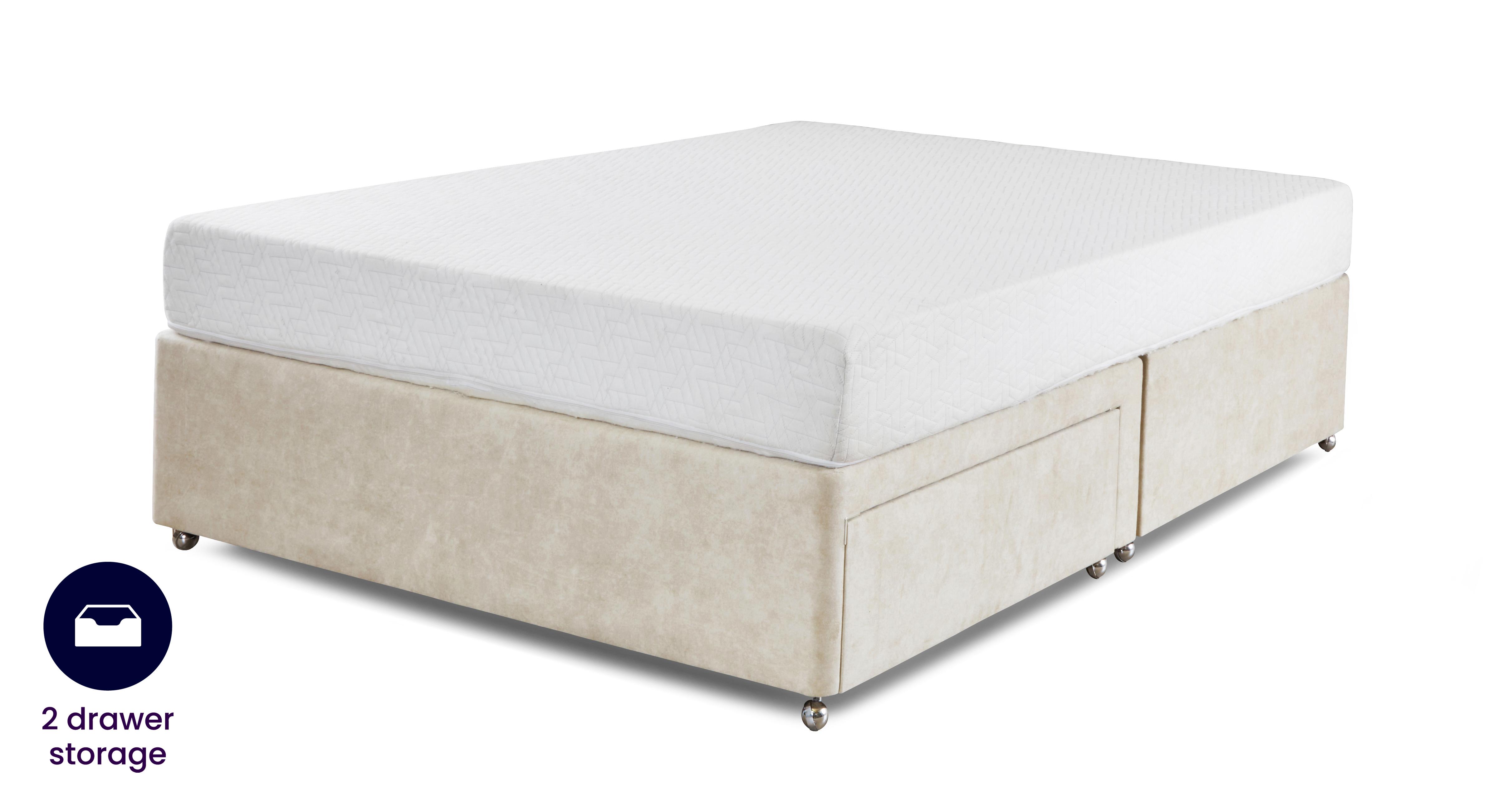 Karina Double 2 Drawer Divan Bedframe | DFS