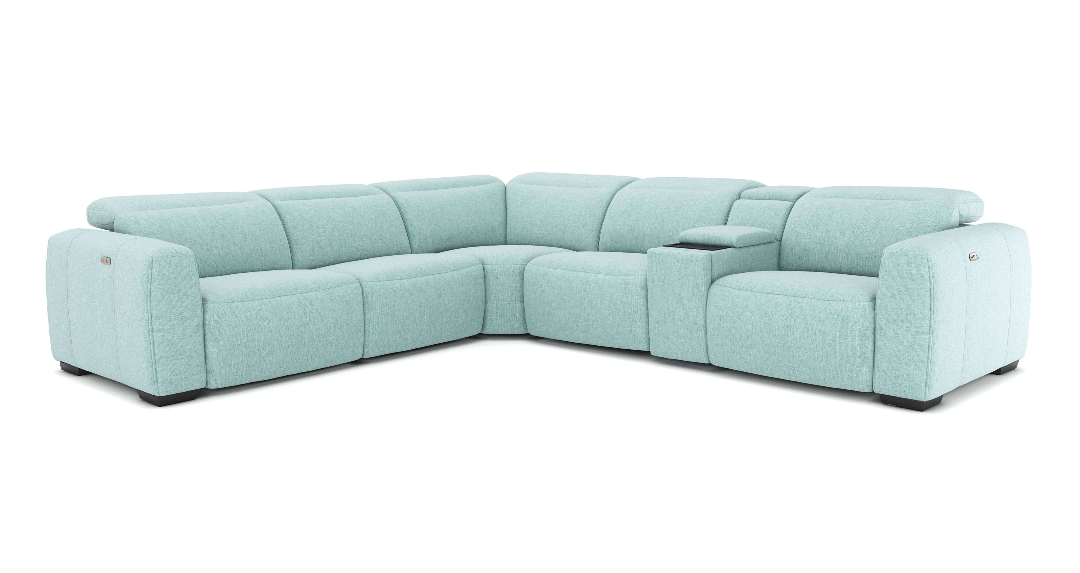 Lauder Option A 5 Piece 2 Corner 2 Power Recliner | DFS