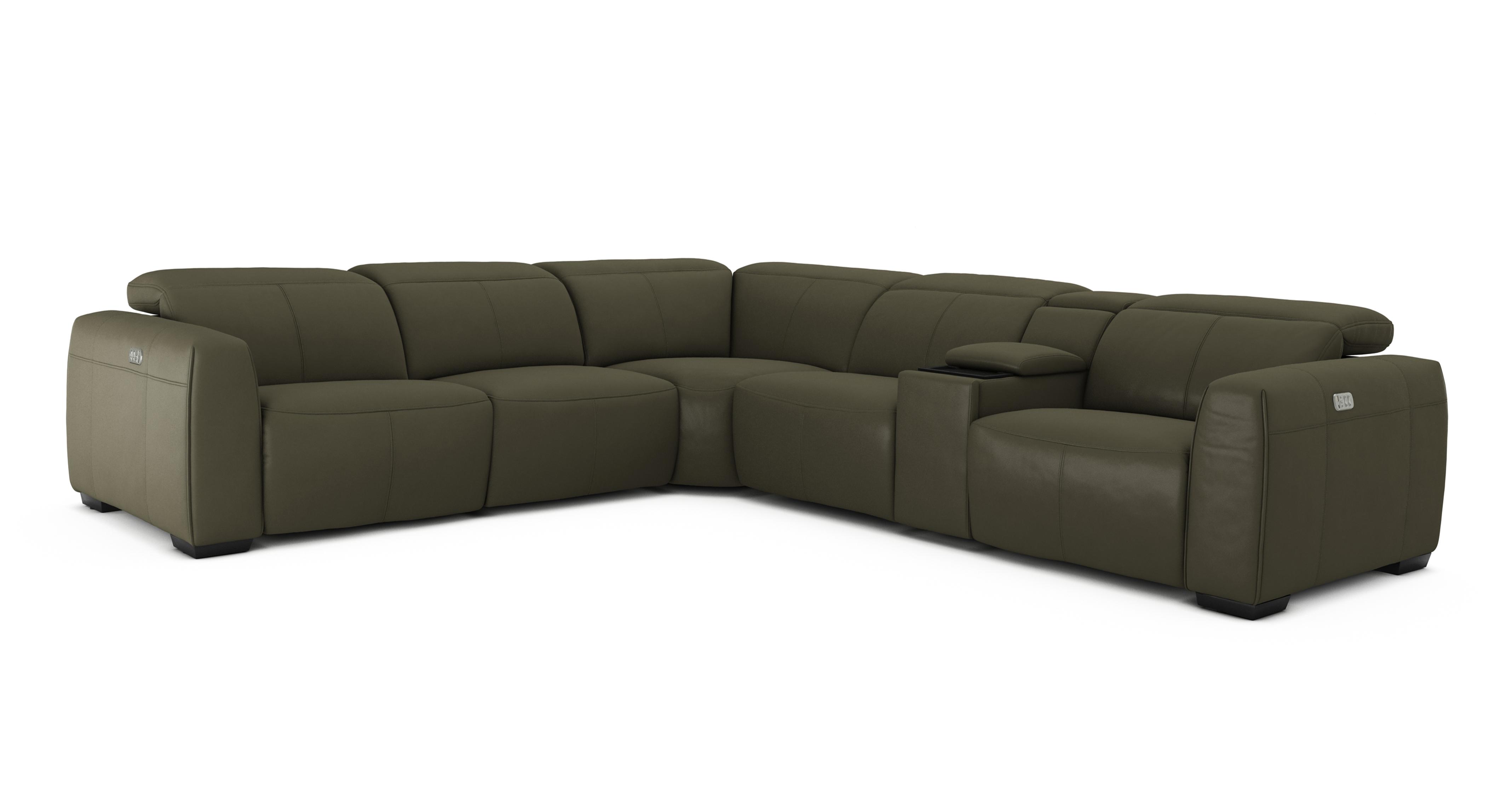 Lauder Option D 5 Piece 2 Corner 2 Memory Power Recliner | DFS