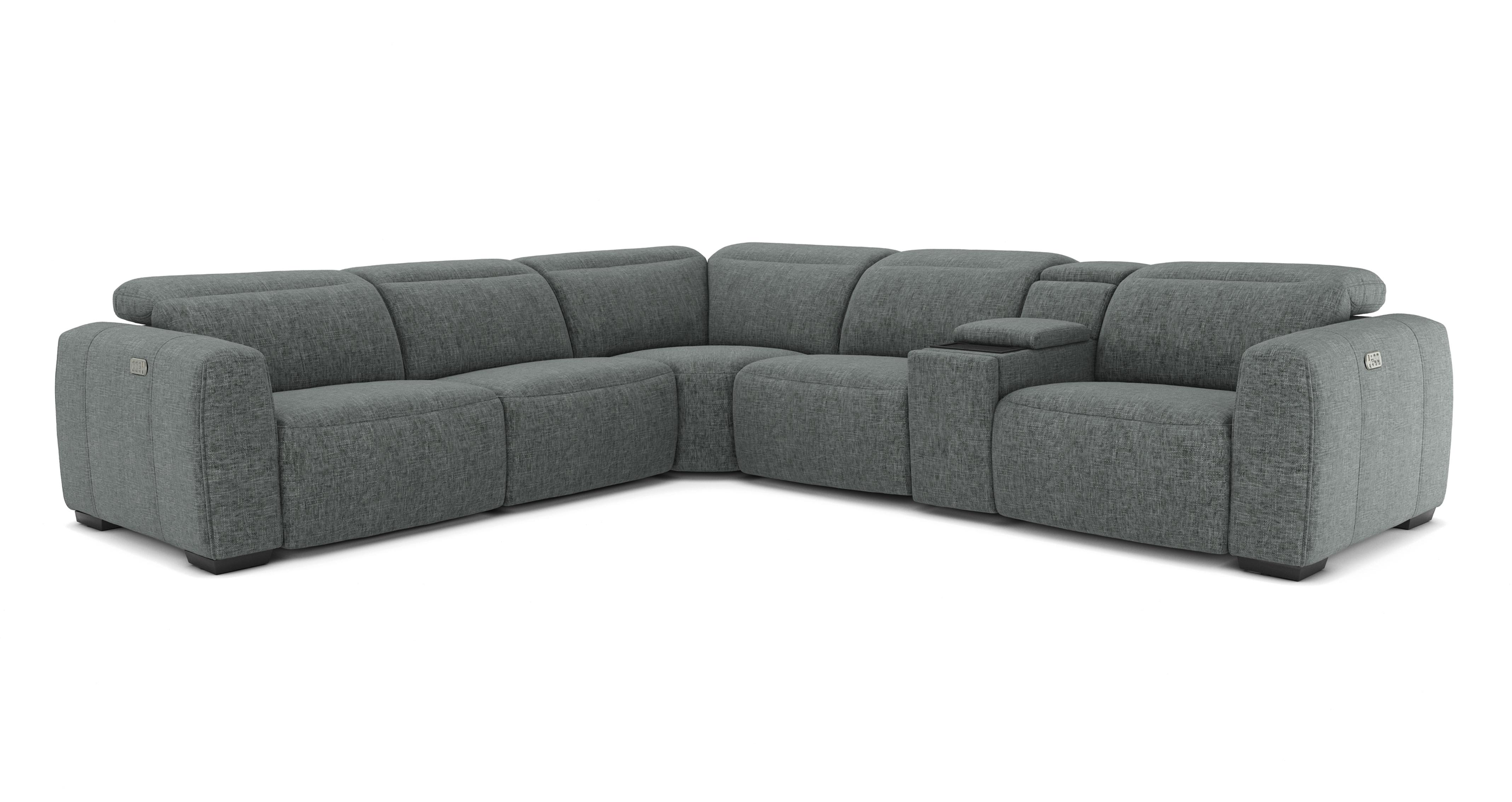 Lauder Option D 5 Piece 2 Corner 2 Memory Power Recliner | DFS