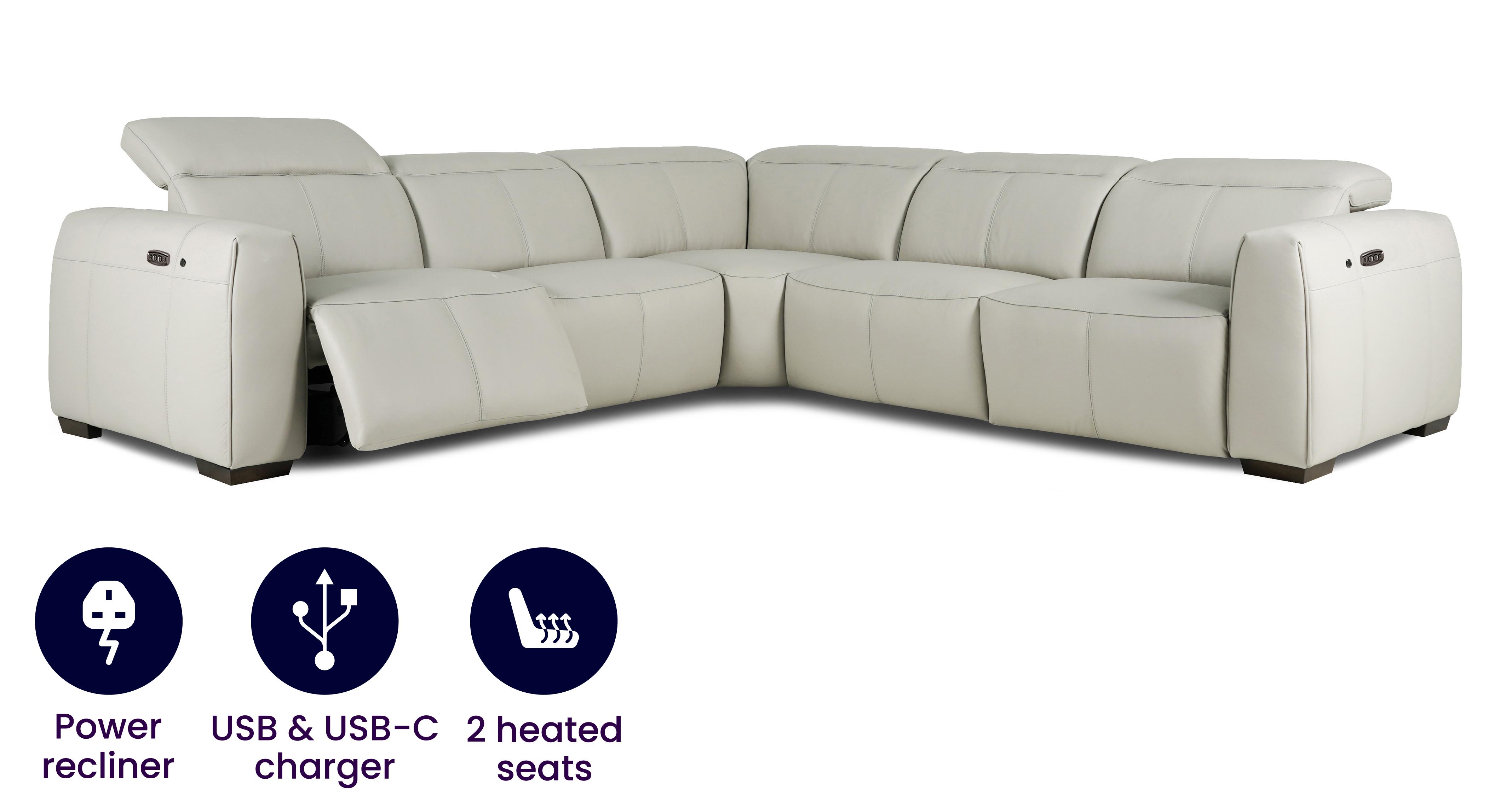 Lauder Option G 3 Piece 2 Corner 2 Heated Power Recliner | DFS