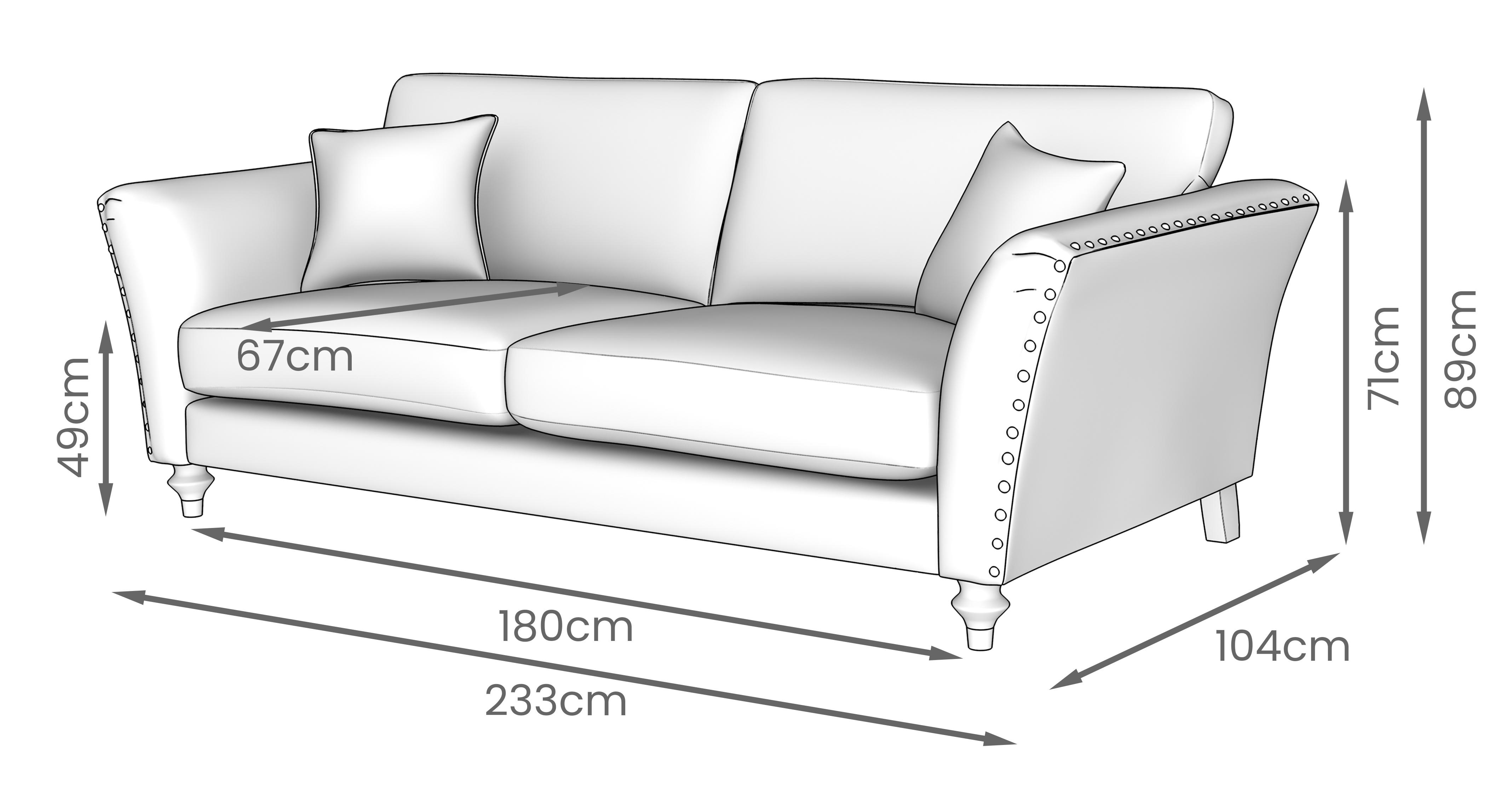 Lawrie Formal Back 4 Seater Sofa | DFS