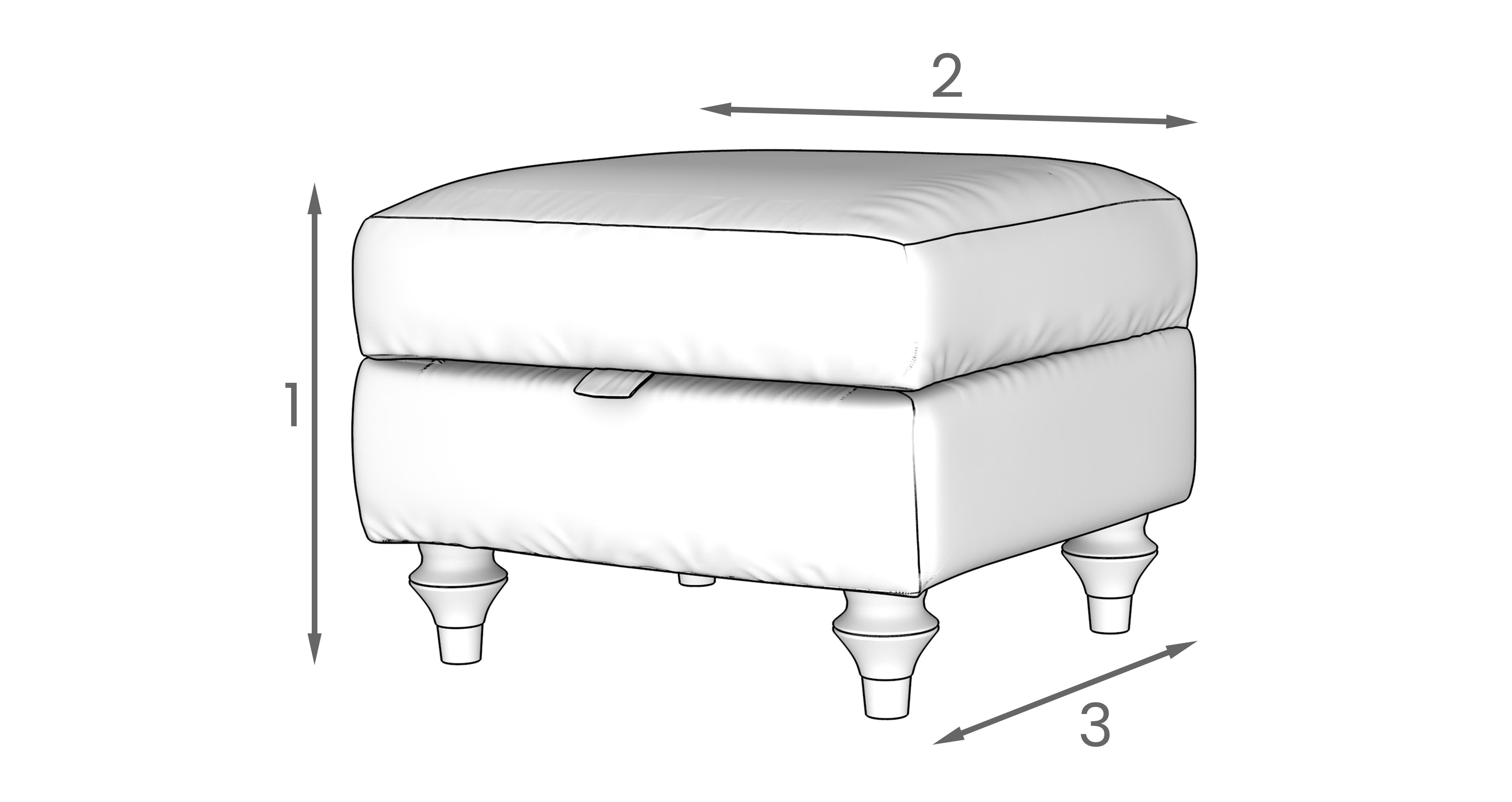 Lawrie Storage Footstool | DFS