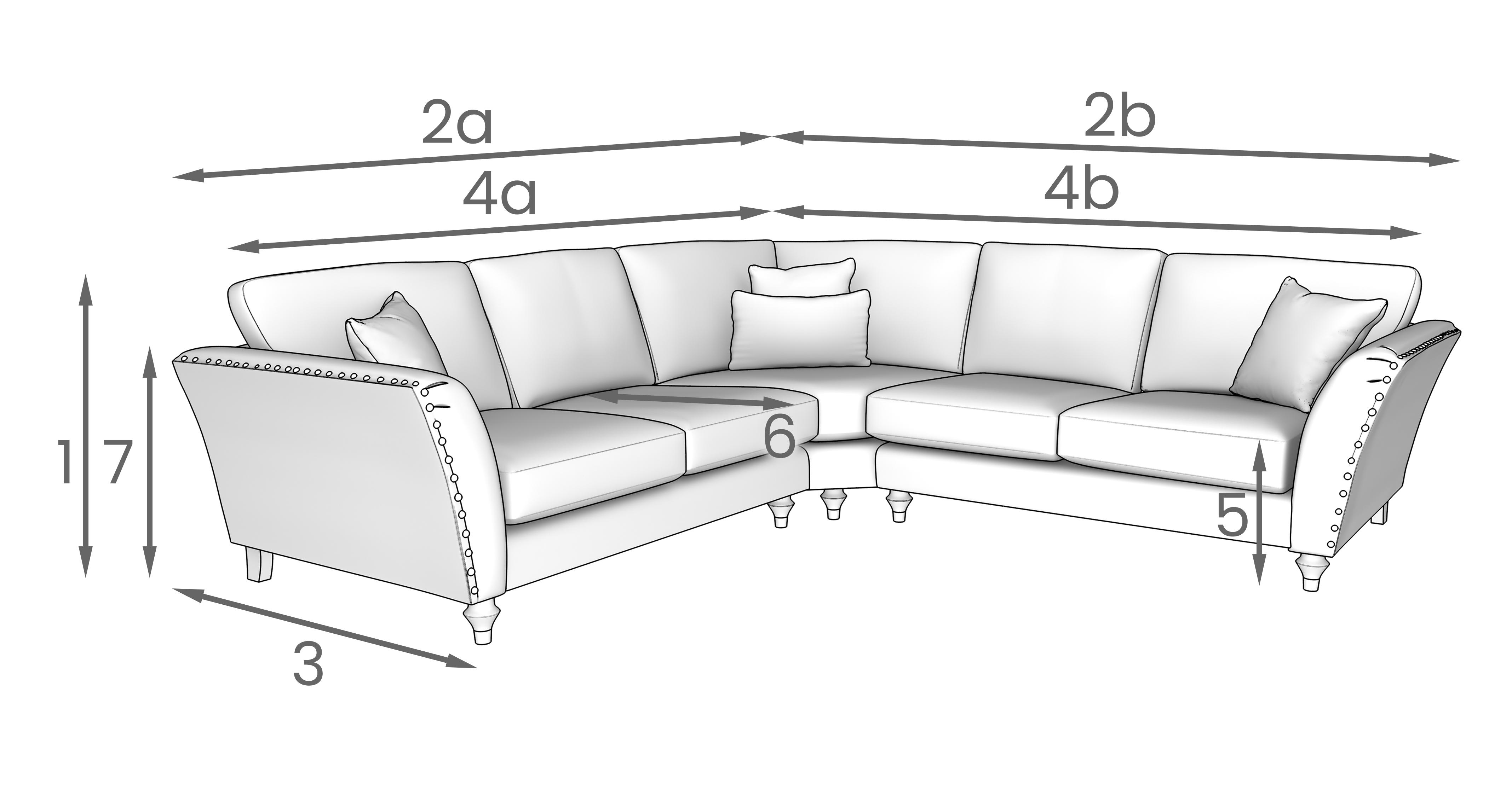 Lawrie Formal Back 2 Corner 2 Sofa | DFS