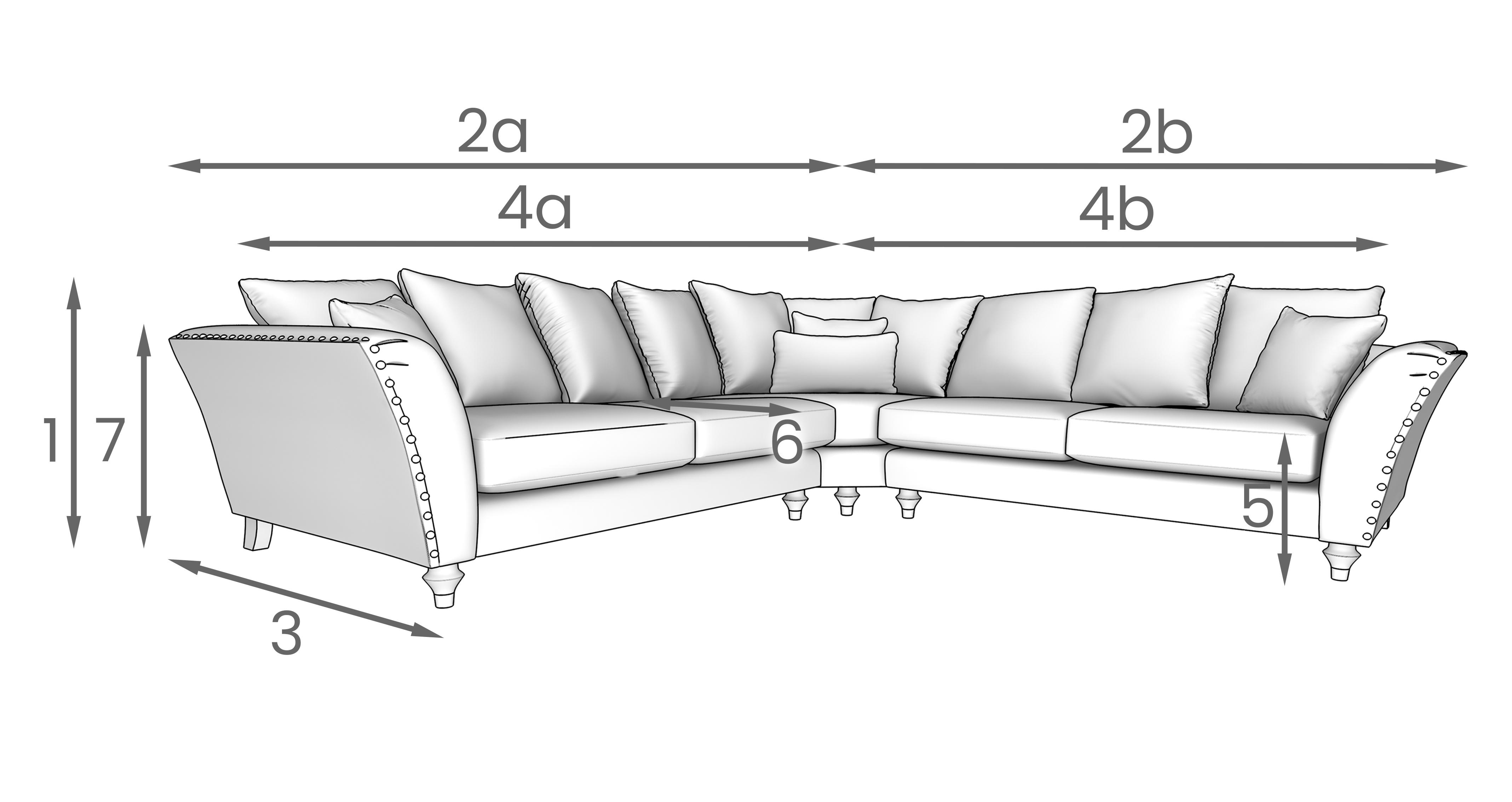 Lawrie Pillow Back 2 Corner 2 Sofa | DFS