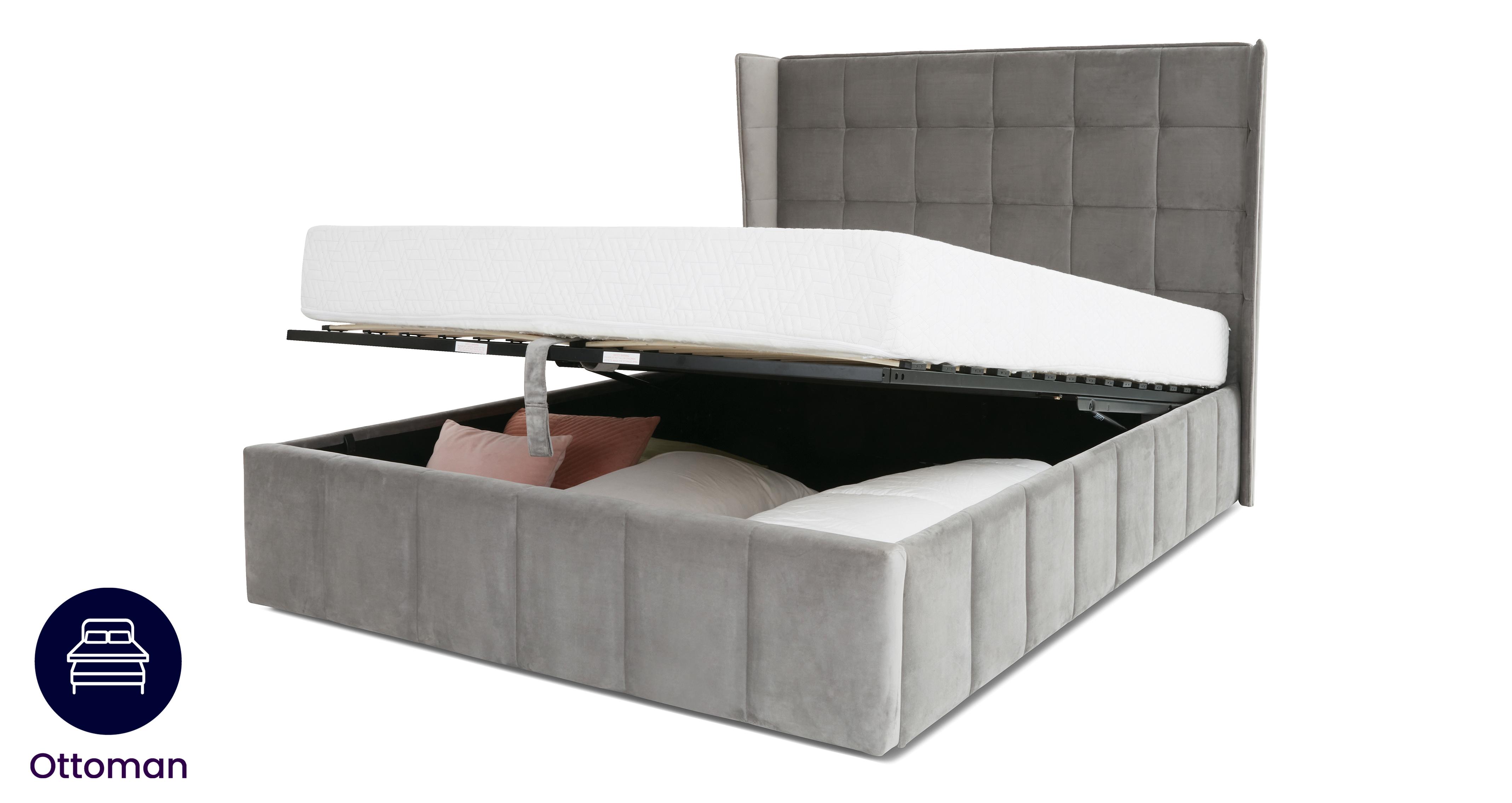 Lex Double Ottoman Bedframe | DFS