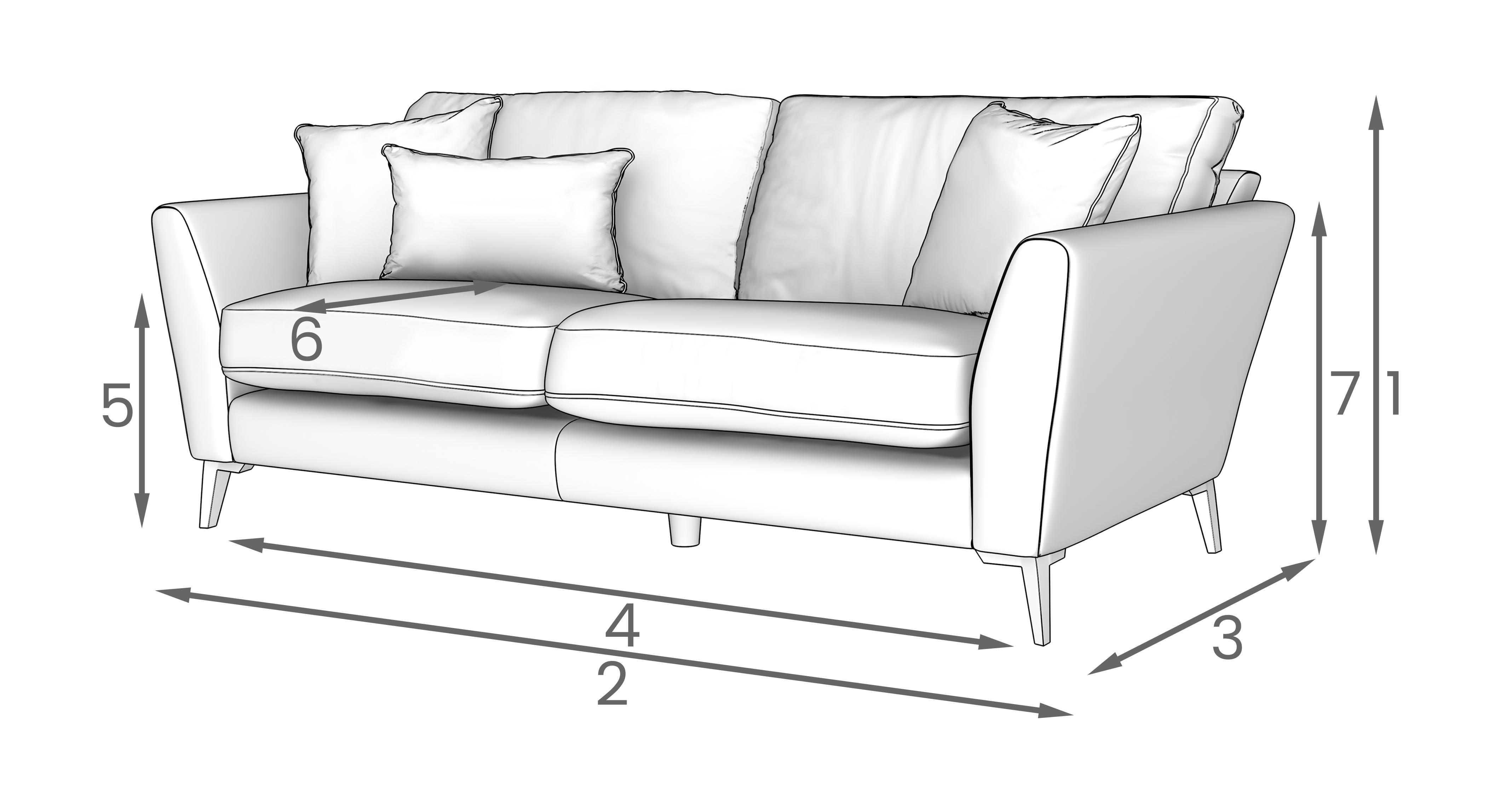 Libby Plain 3 Seater Sofa | DFS