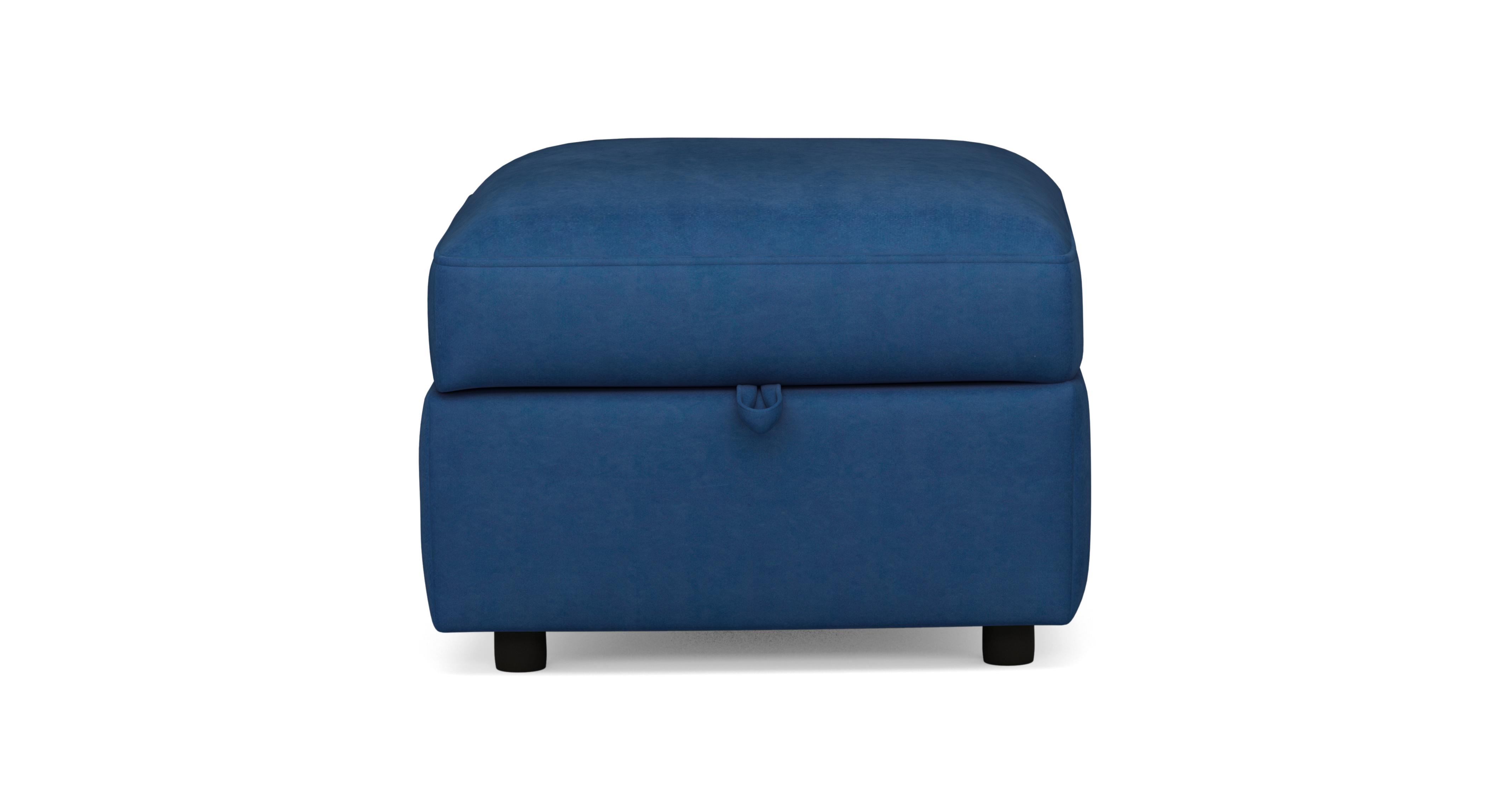 Libby Velvet Storage Footstool | DFS