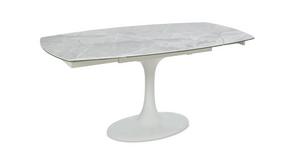 Lille Extending 4-6 Seater Dining Table Lille Marble Light Grey | DFS