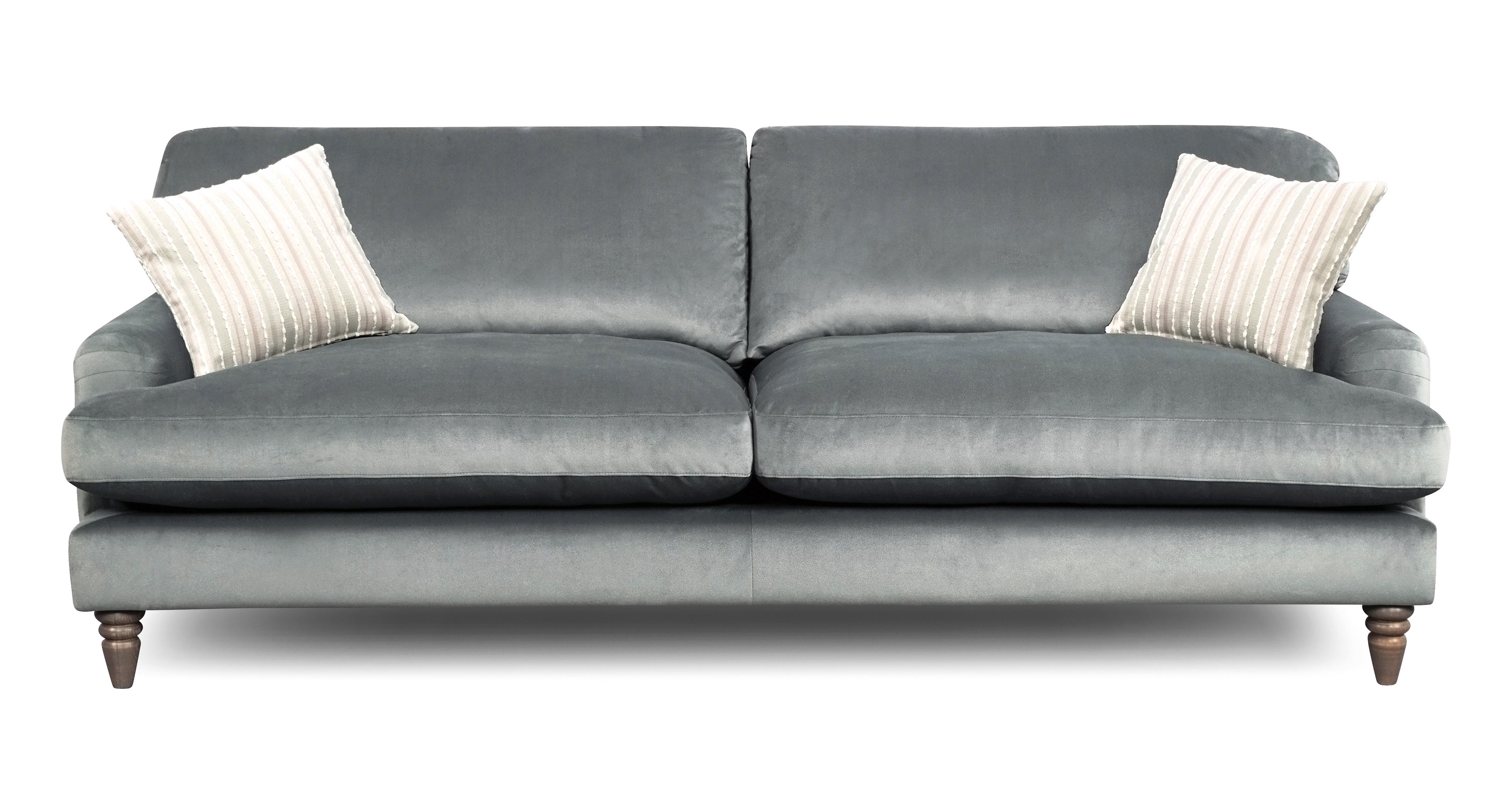 Livie Velvet 4 Seater Sofa | DFS
