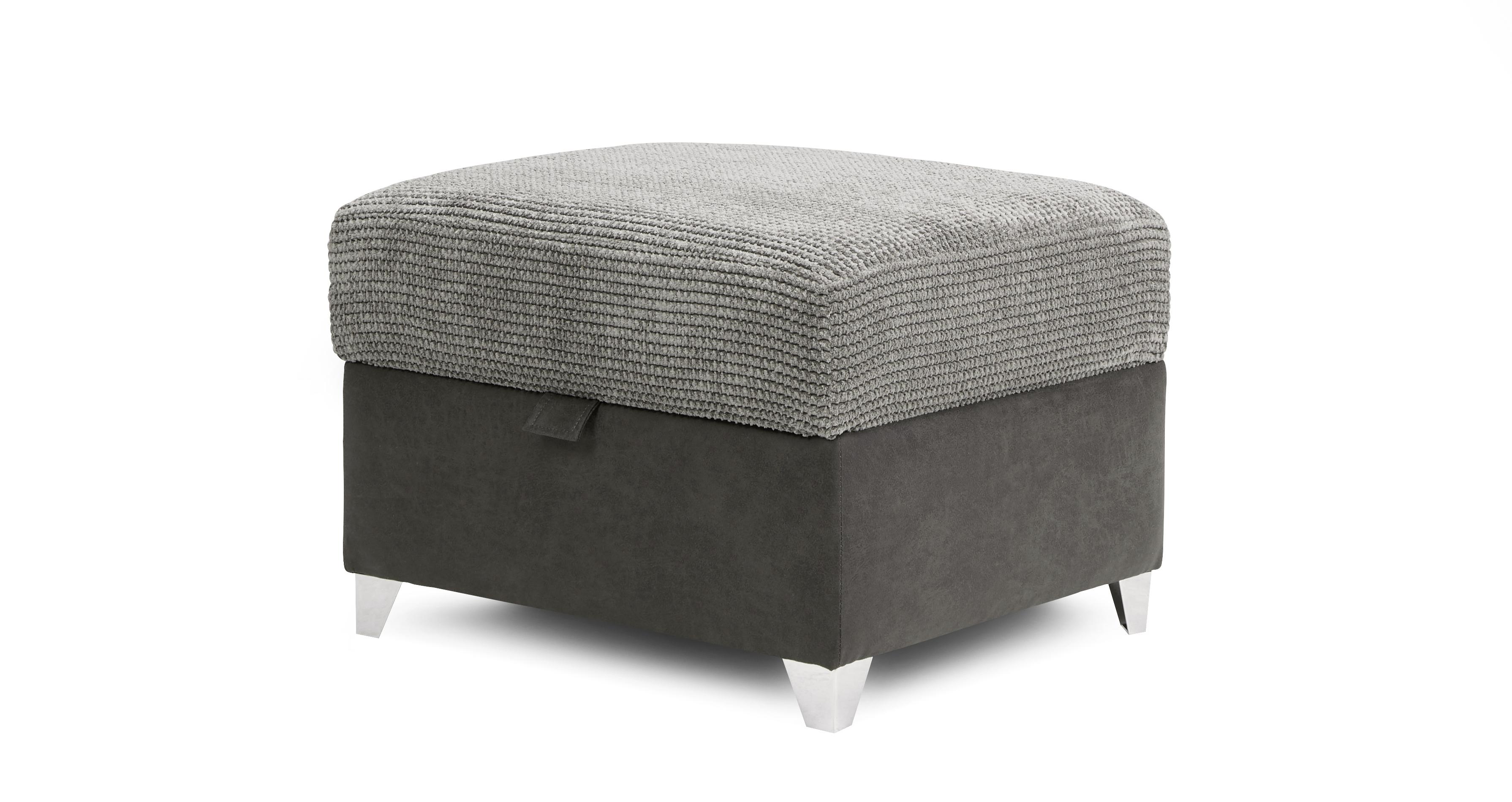 Lucinda Plain Top Storage Footstool | DFS