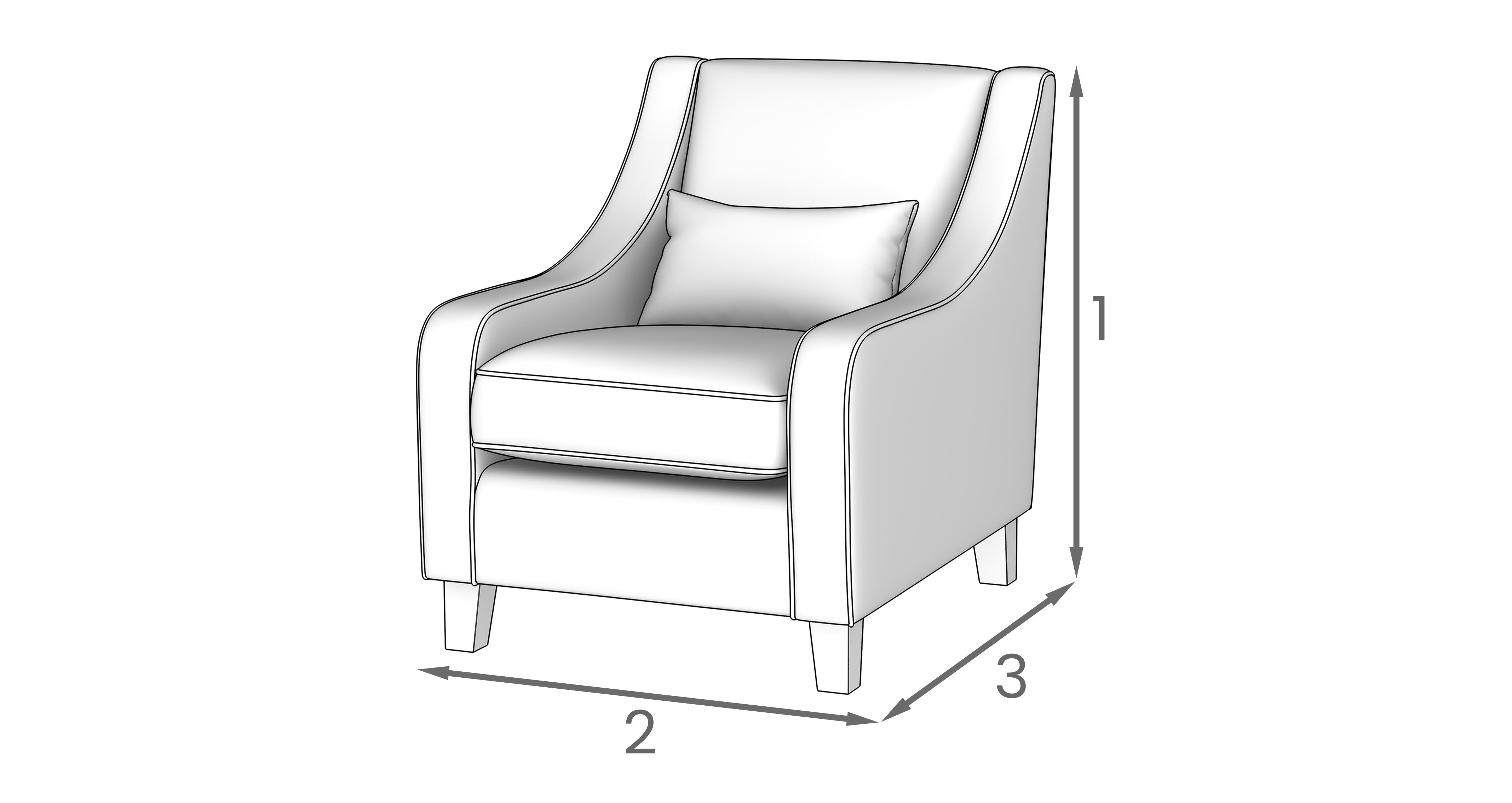 Ludo Accent Chair with Plain Bolster Revive | DFS