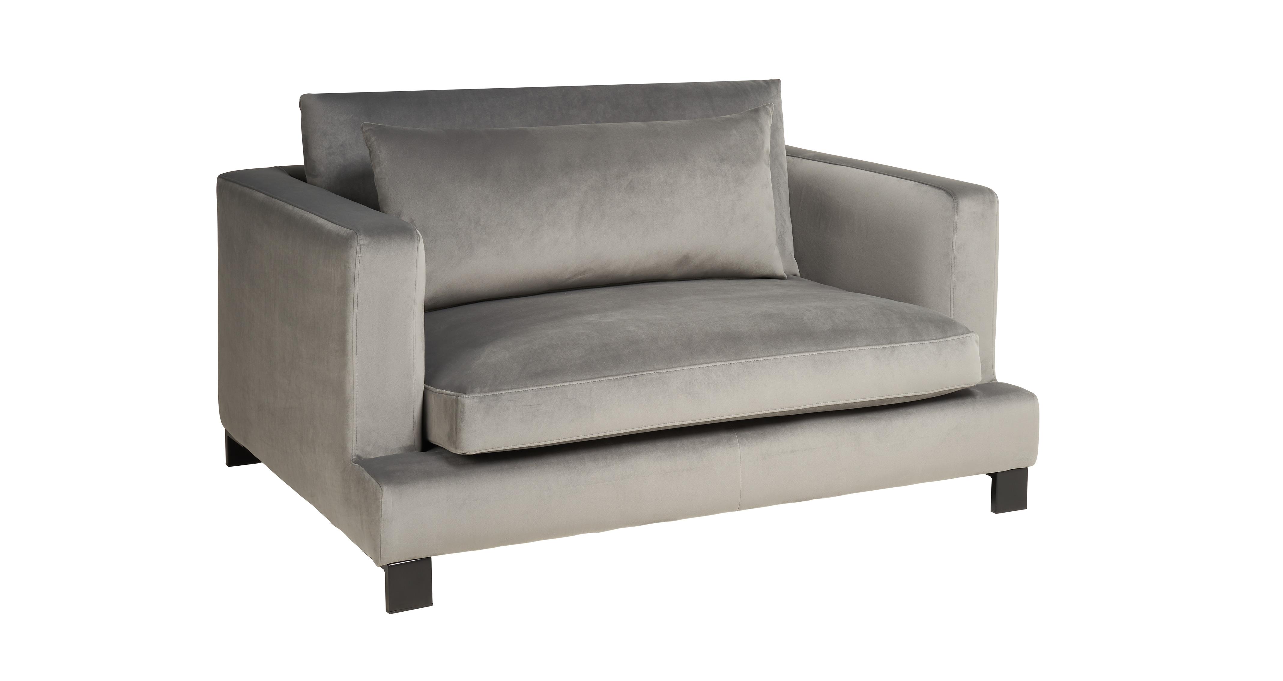 Lugano Velvet Cuddler Chair | DFS