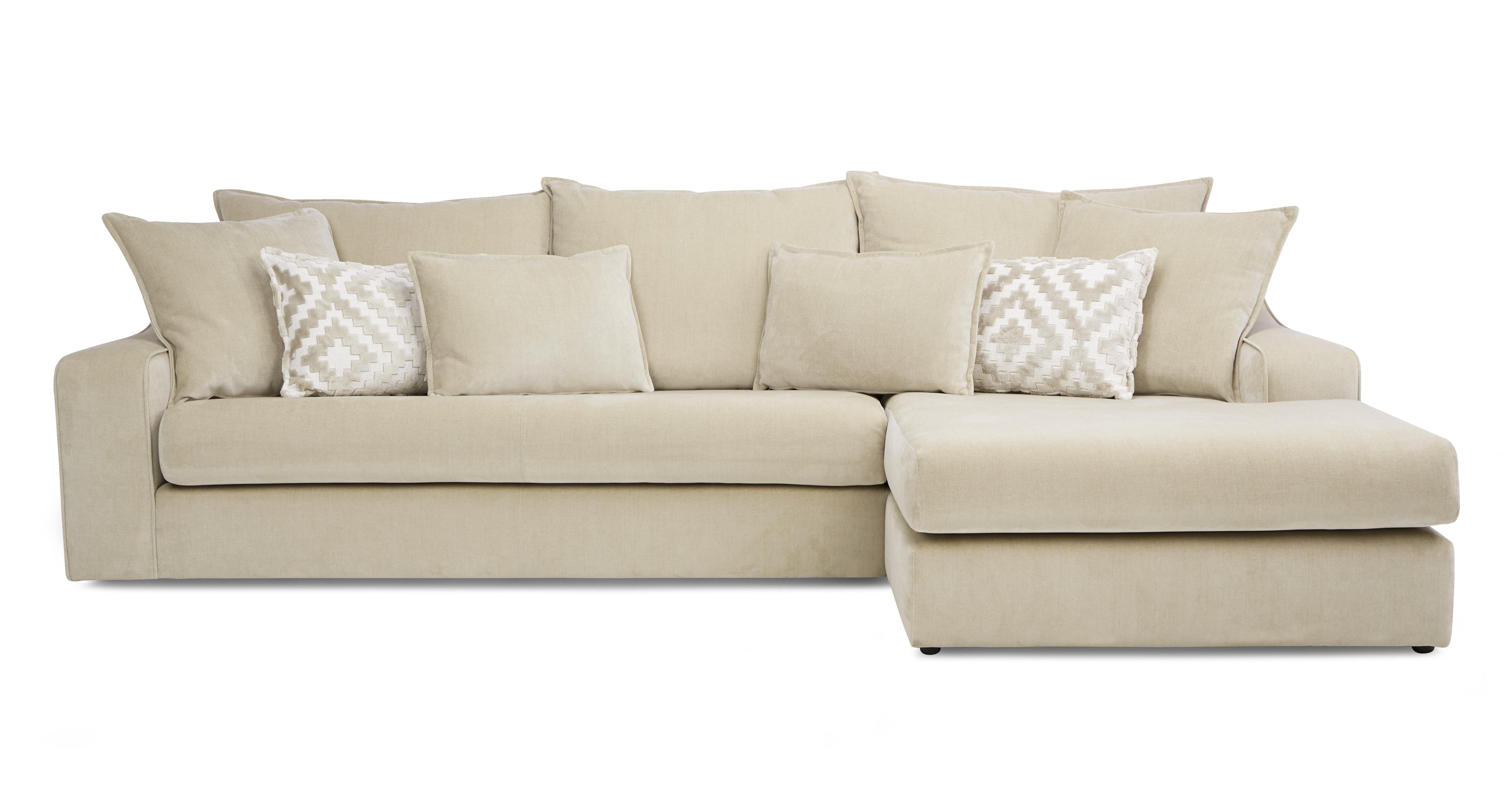 Maura Right Hand Facing Large Chaise Sofa | DFS