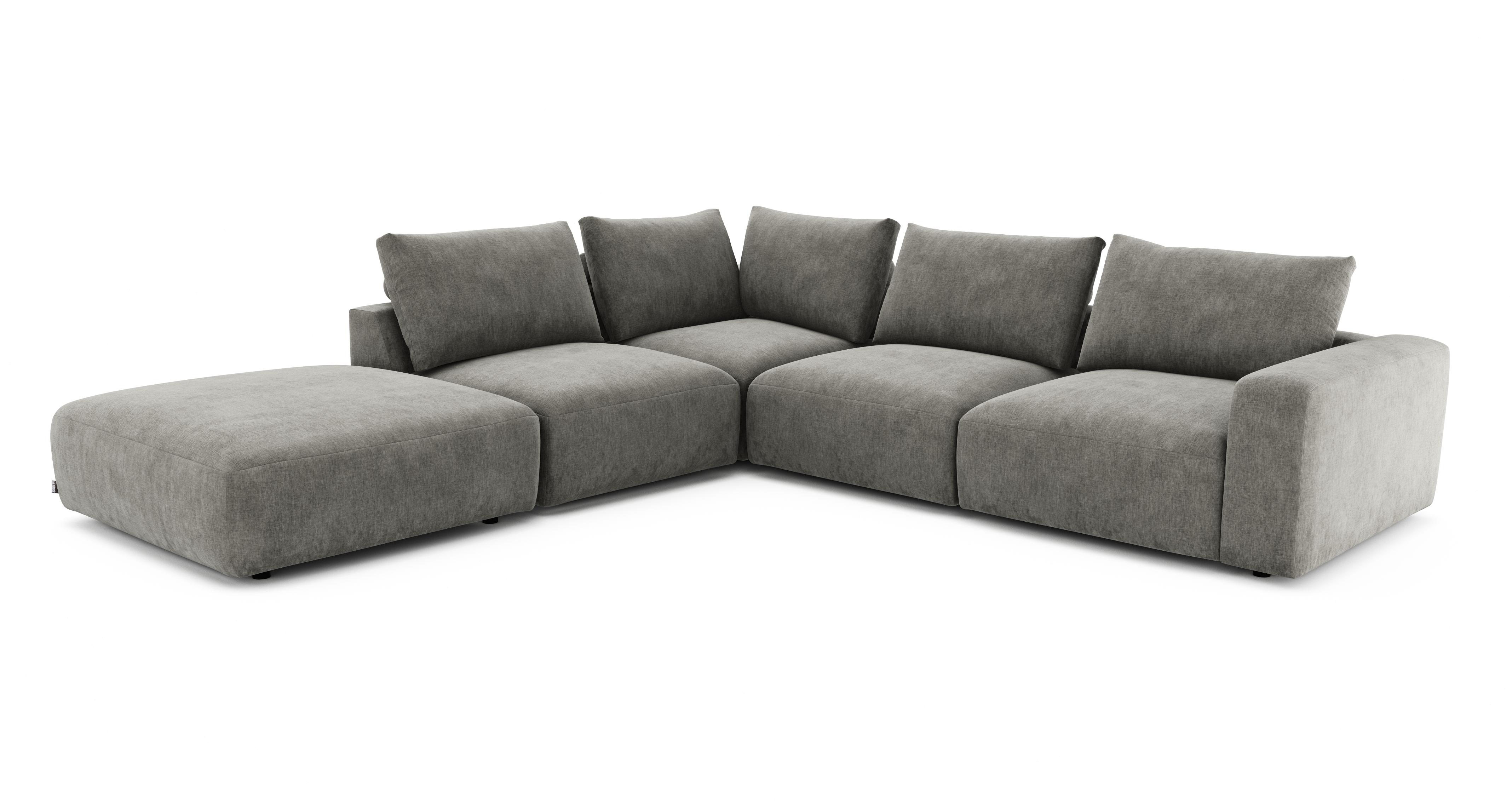 Mova Right Hand Facing Arm 5 Piece Open End Corner Sofa | DFS