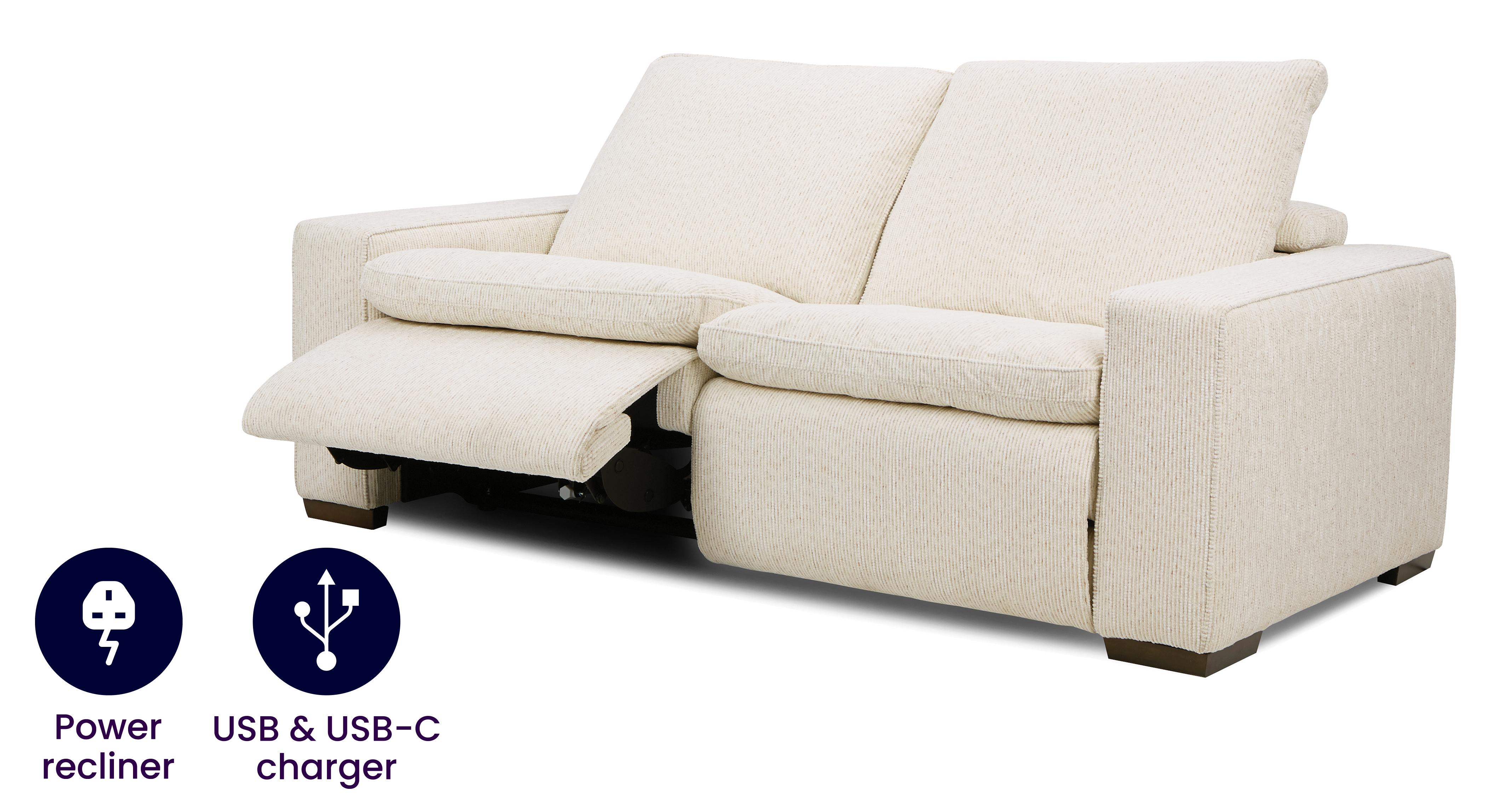 Nareya 2 Seater Power Recliner Sofa | DFS
