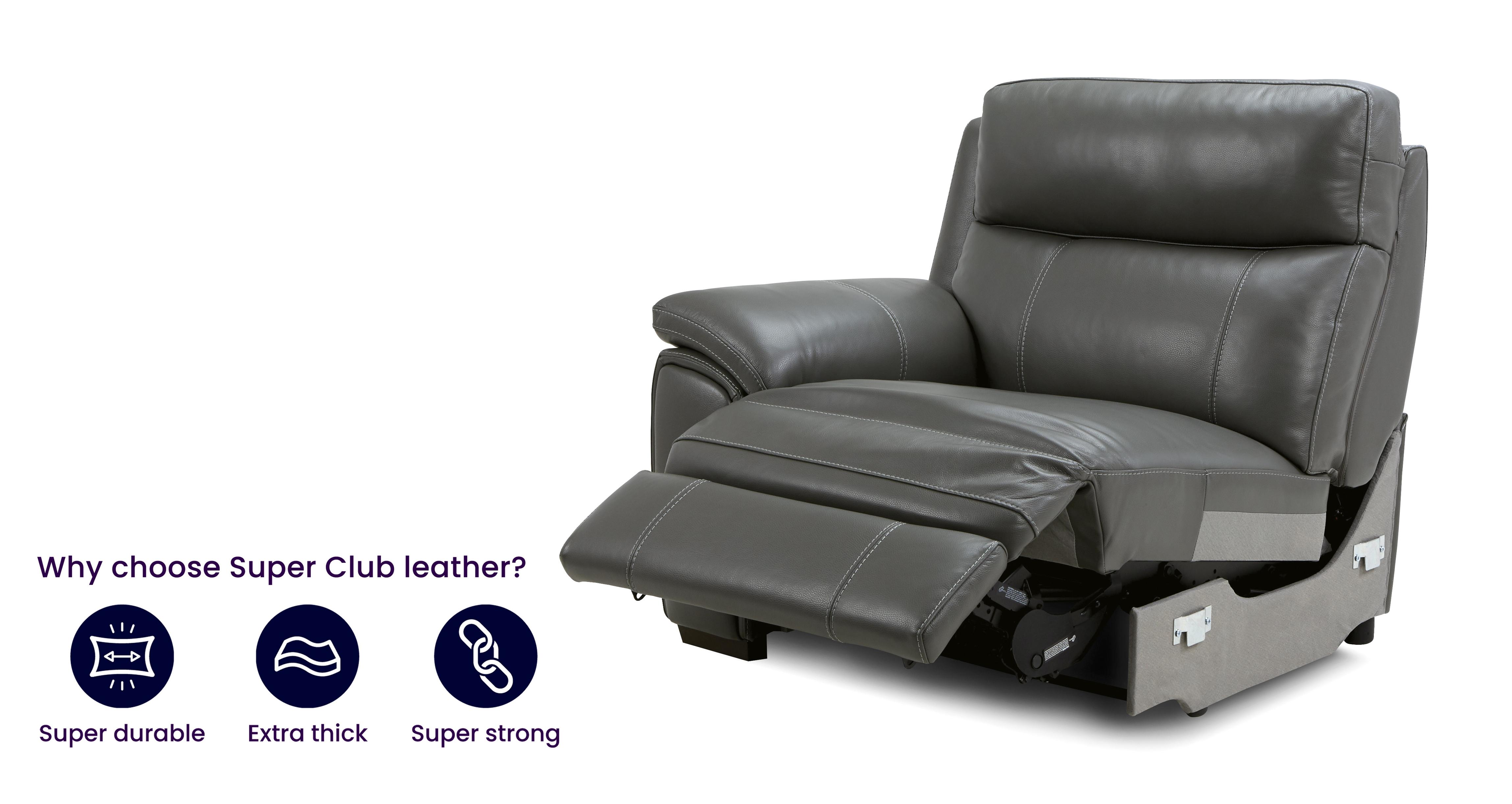 Navigate Left Hand Facing Power Plus Recliner Unit | DFS
