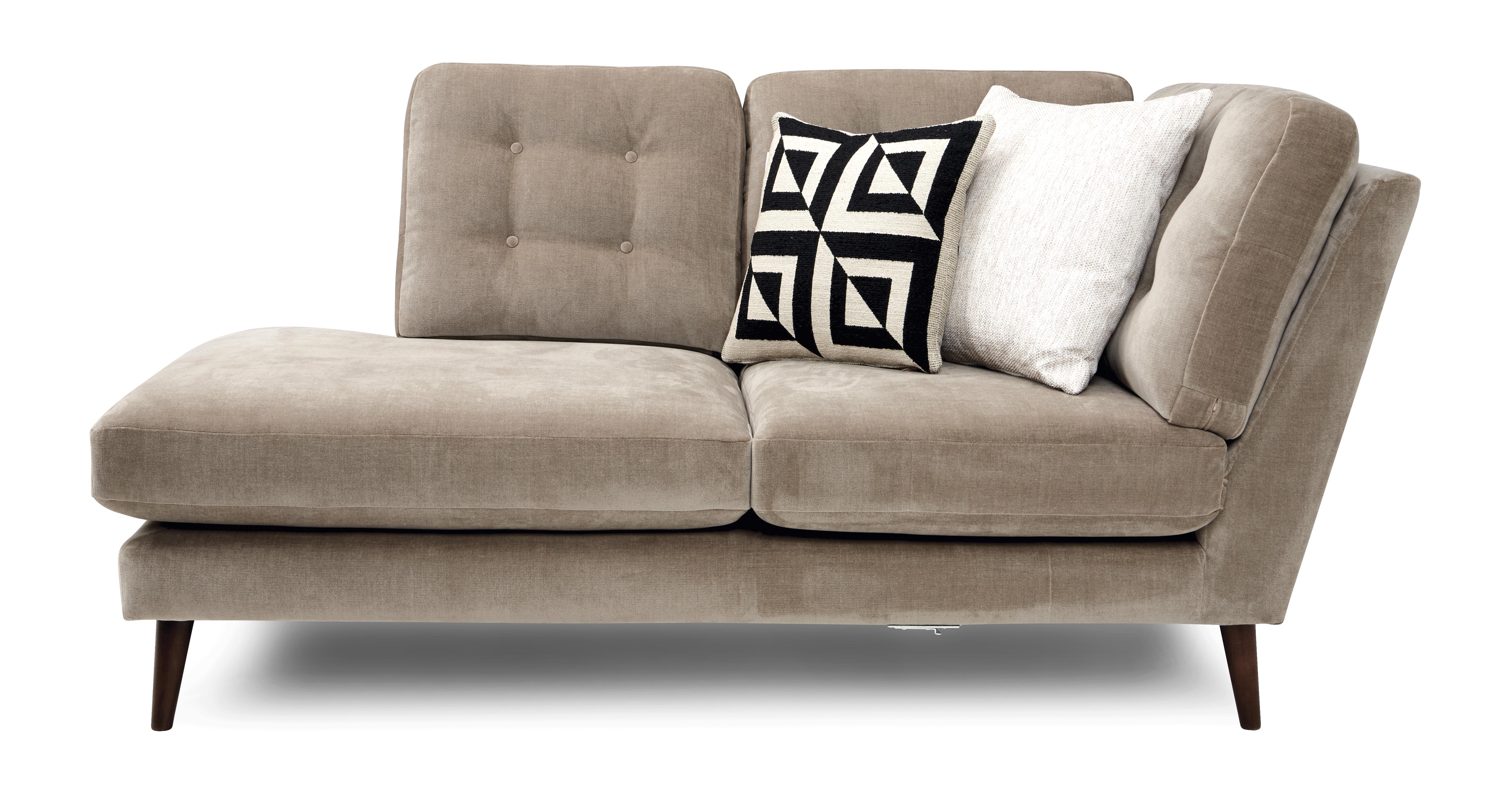 New Camden Chenille Left Hand Facing Open End Unit | DFS