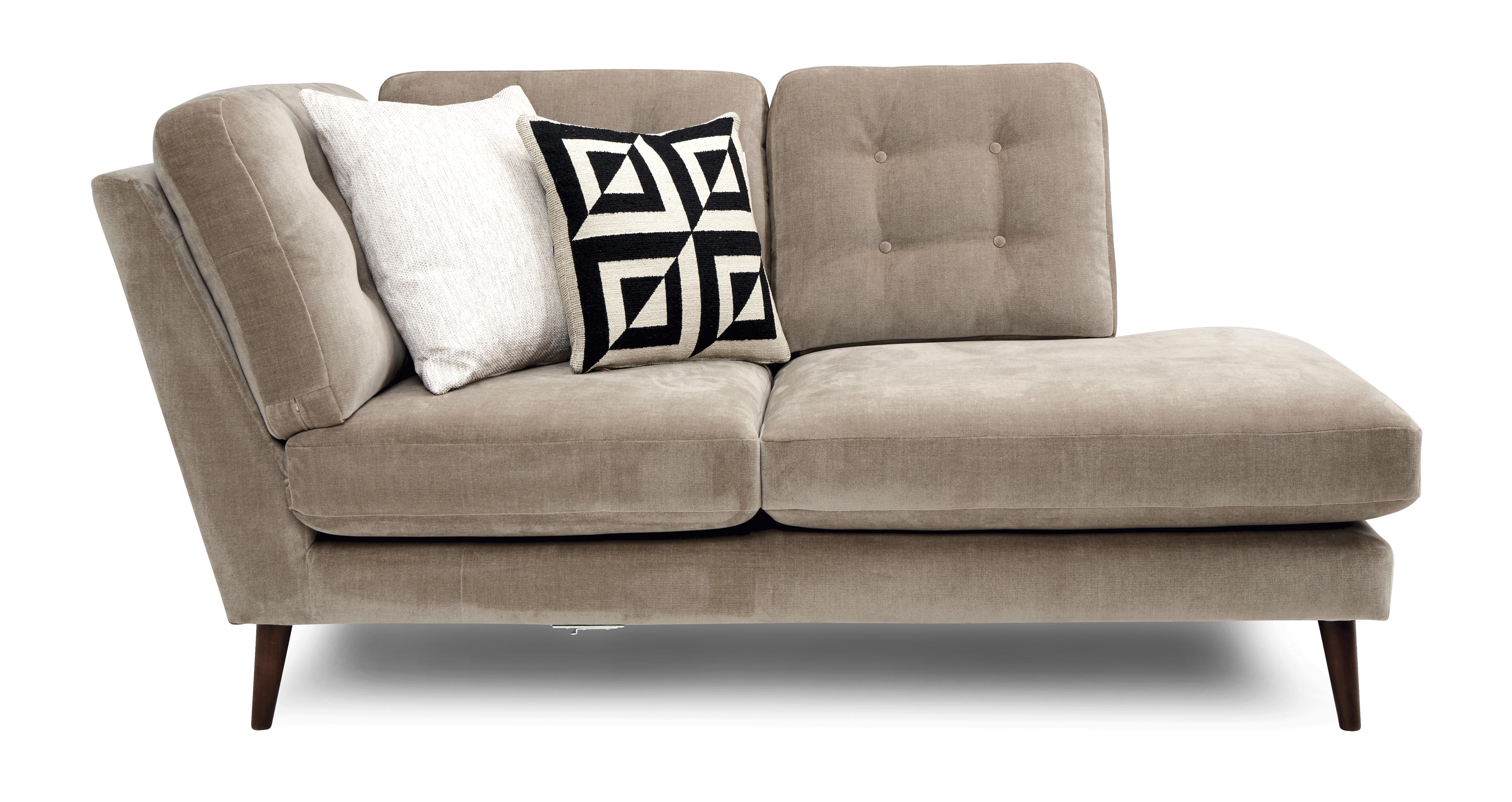 New Camden Chenille Right Hand Facing Open End Unit | DFS