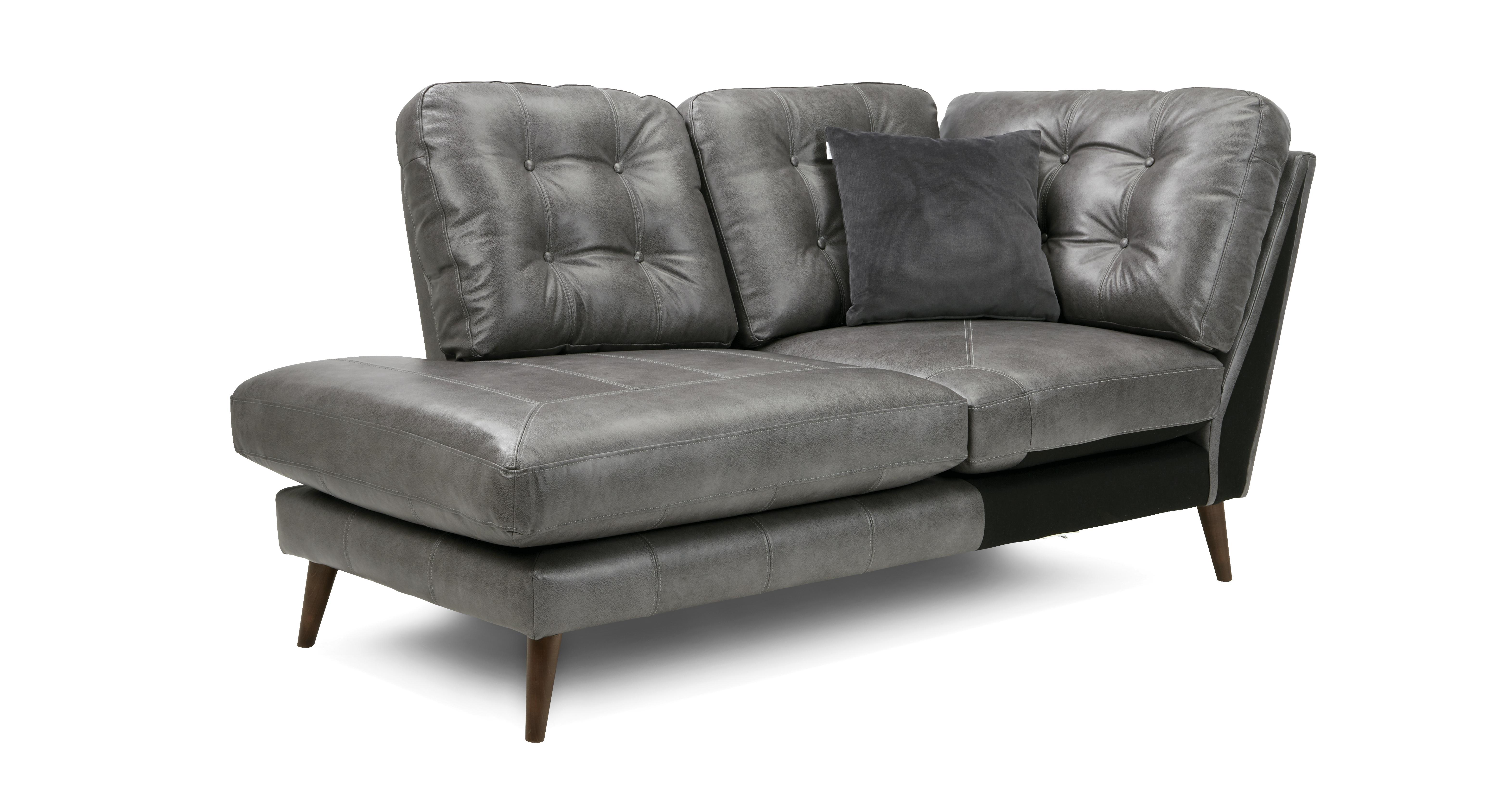 New Camden Leather Left Hand Facing Open End Unit | DFS