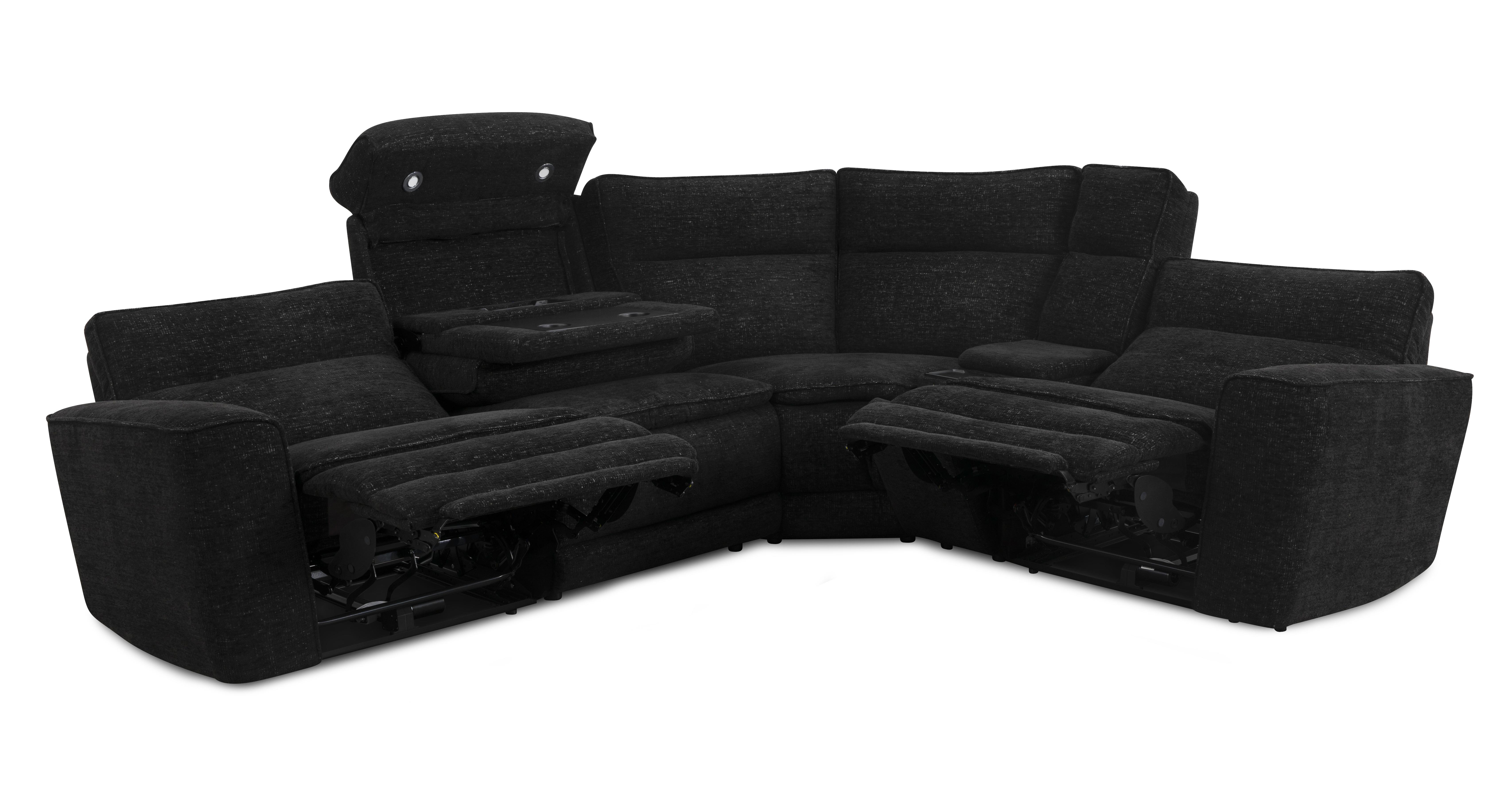 Nomadic Left Hand Facing 2 Corner 1 With Drop Down Table Console | DFS