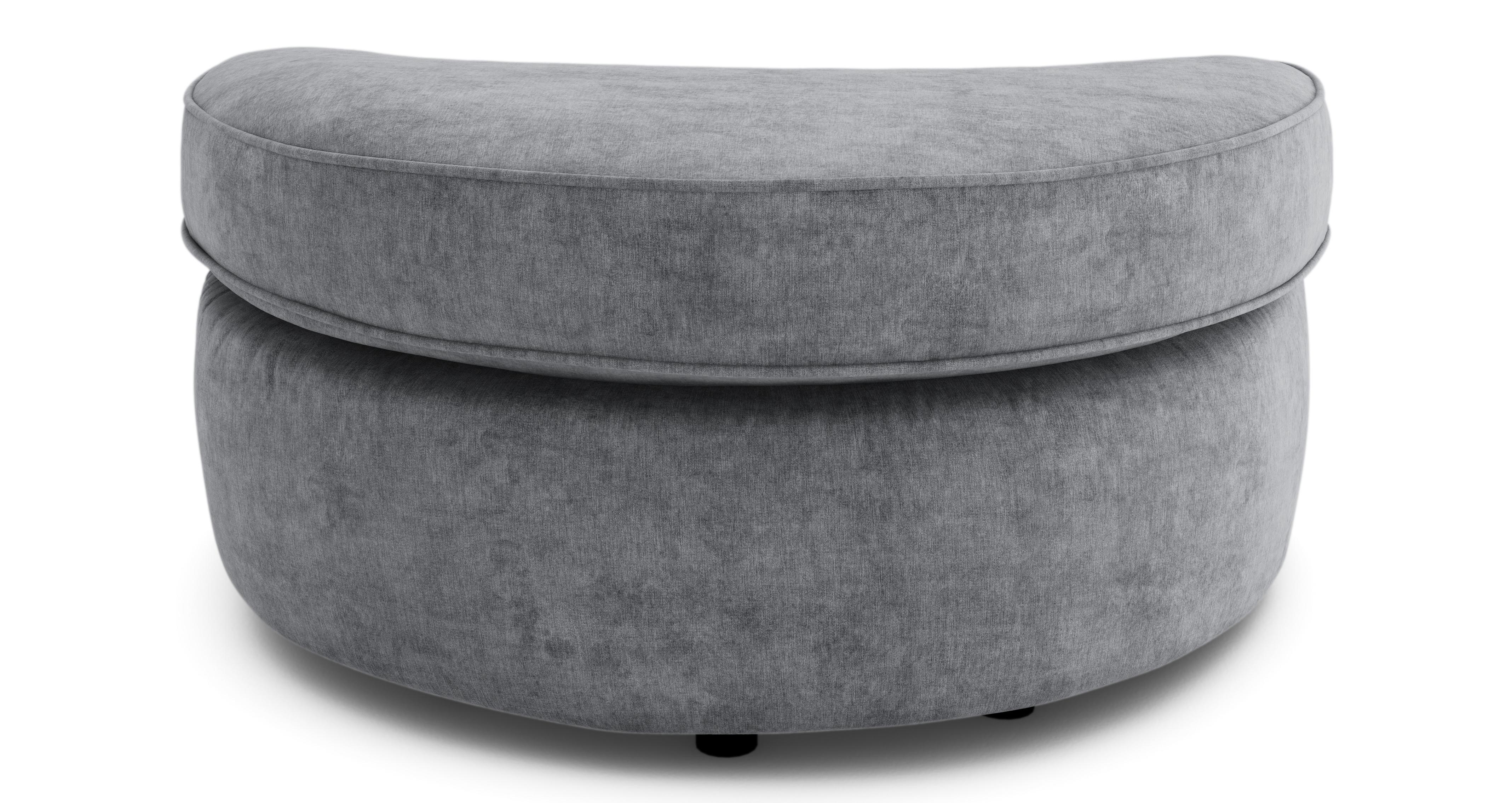 Orka Non Quilted Half Moon Footstool | DFS
