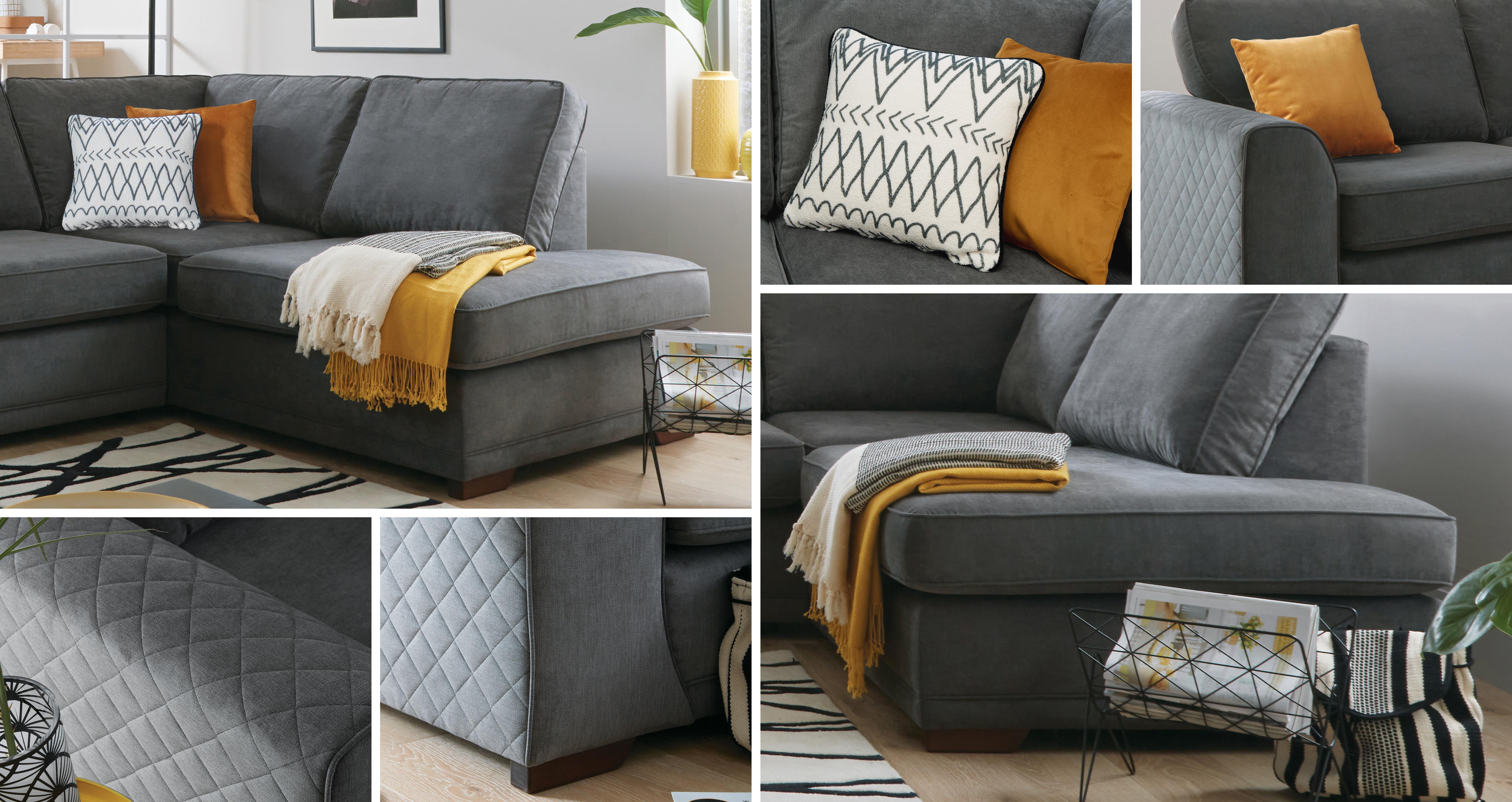 Orka Left Hand Facing Arm Open End Corner Sofa | DFS