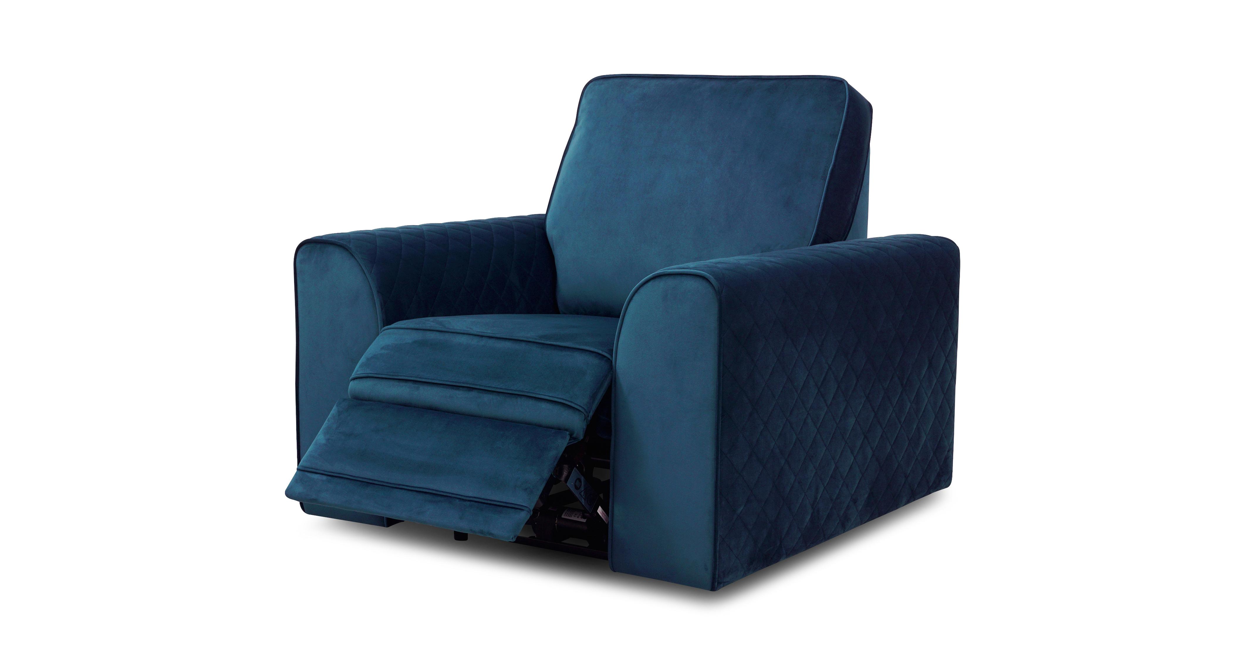 Orka Velvet Power Recliner Chair | DFS
