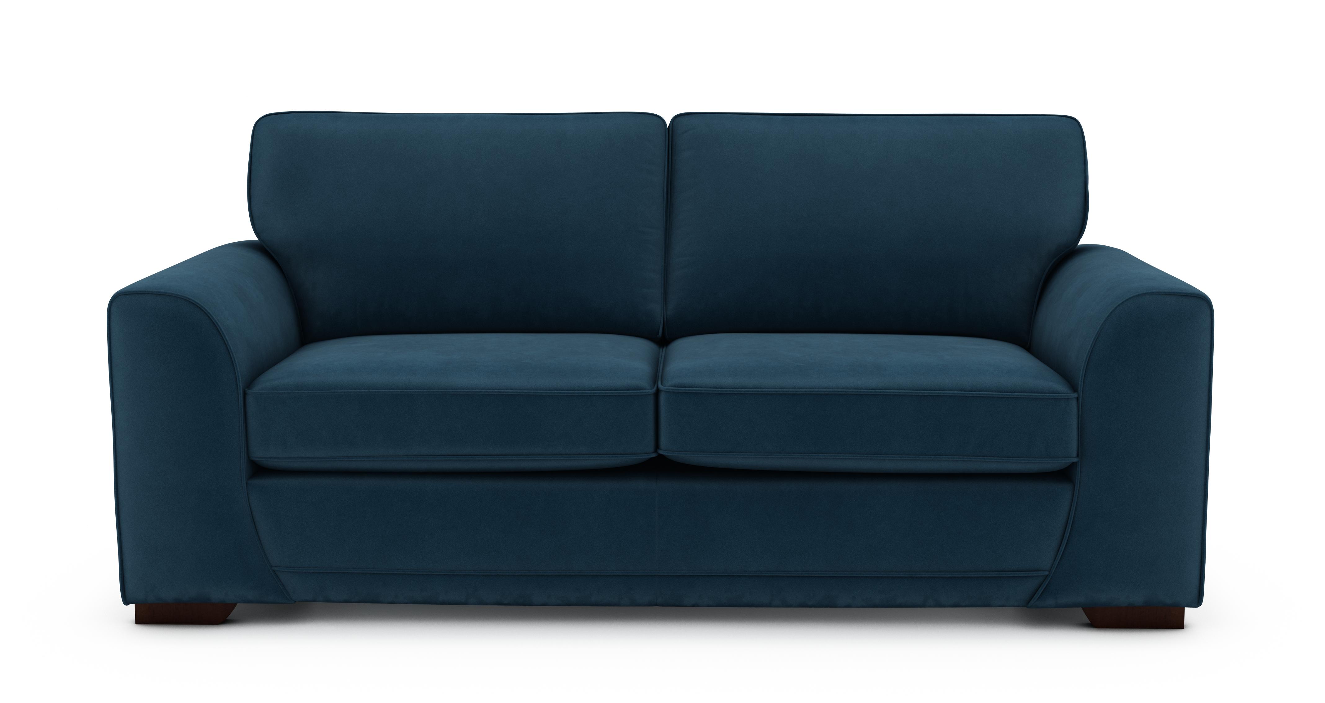 Orka Velvet Non Quilted 3 Seater Sofa | DFS