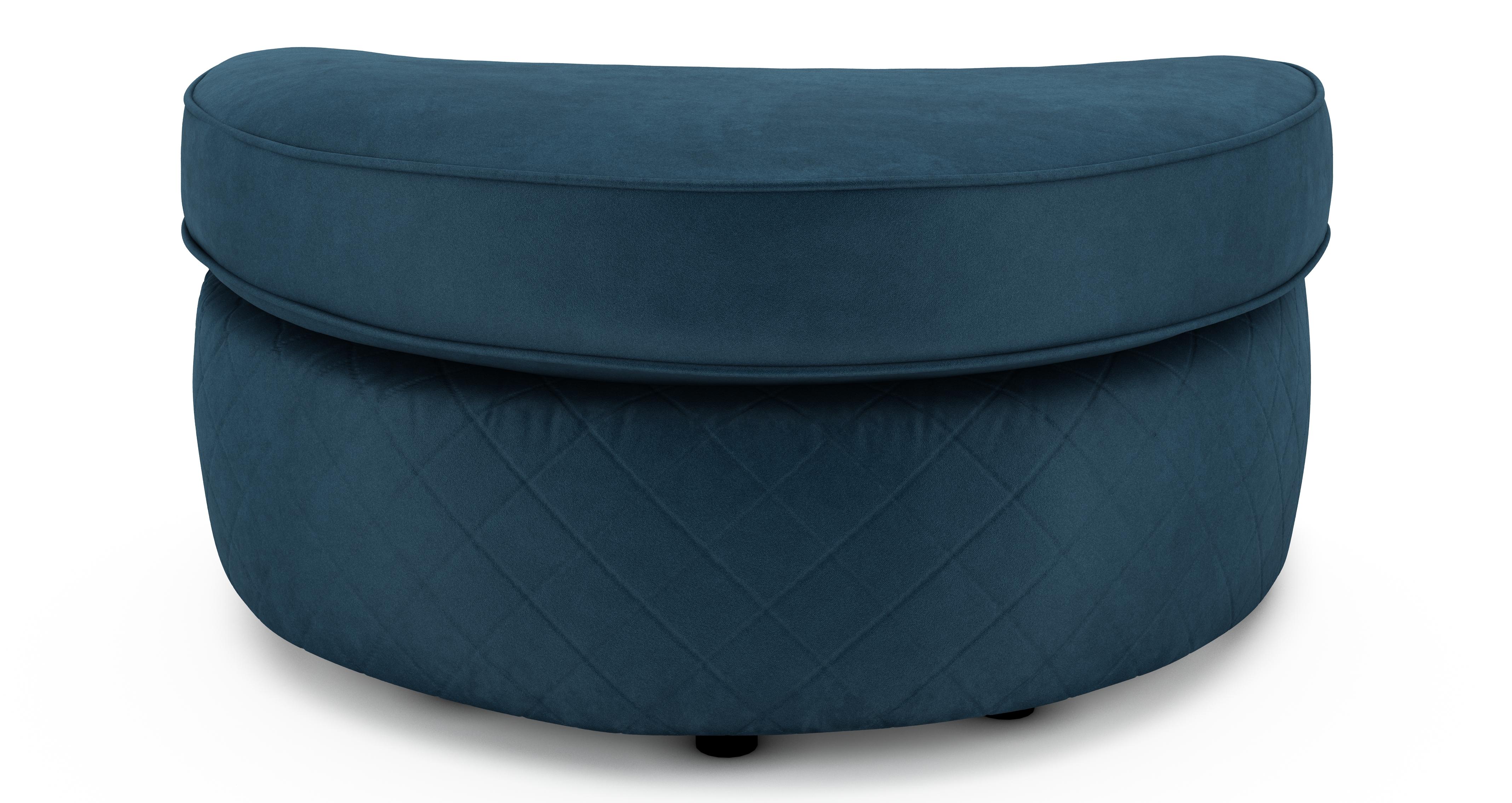 Orka Velvet Half Moon Footstool | DFS