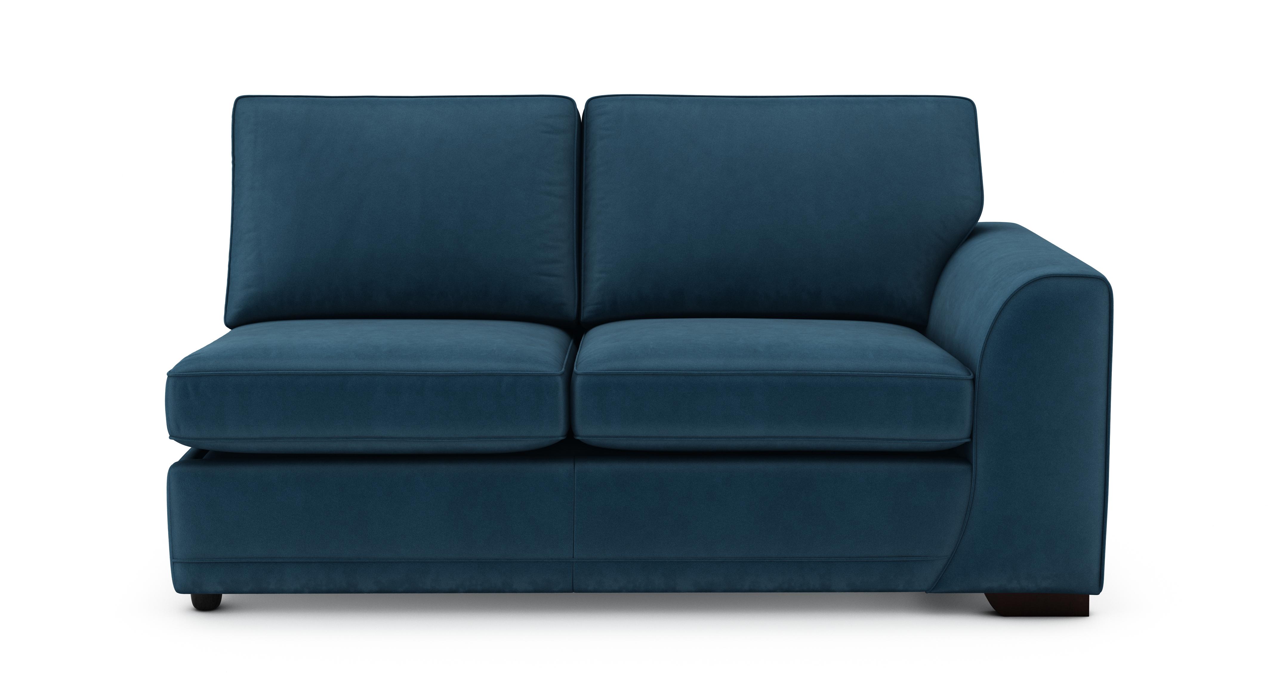 Orka Velvet Non Quilted Right Hand Facing 1 Arm 2 Seat Unit | DFS