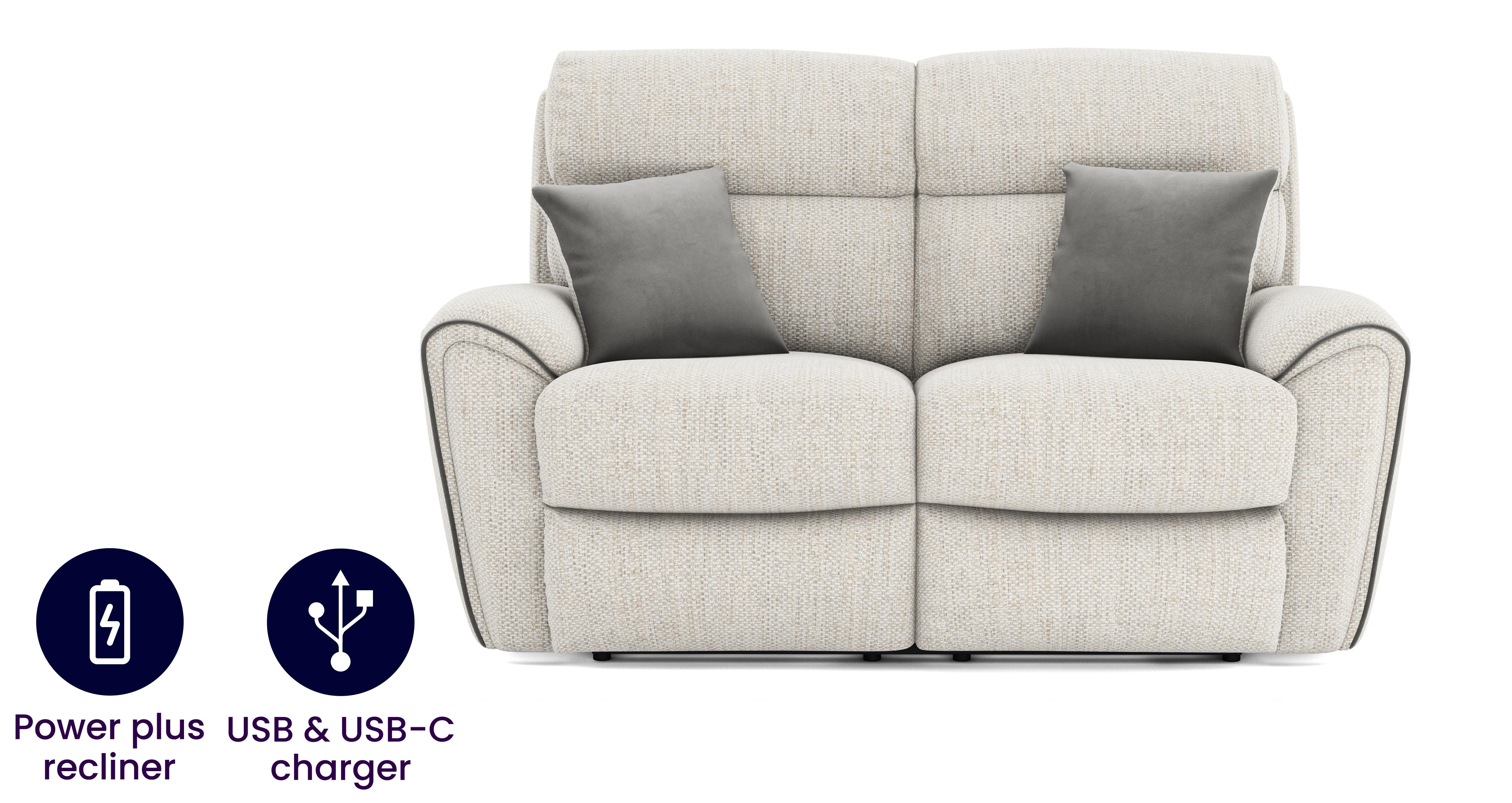 Pittsburgh 2 Seater Power Plus Recliner | DFS