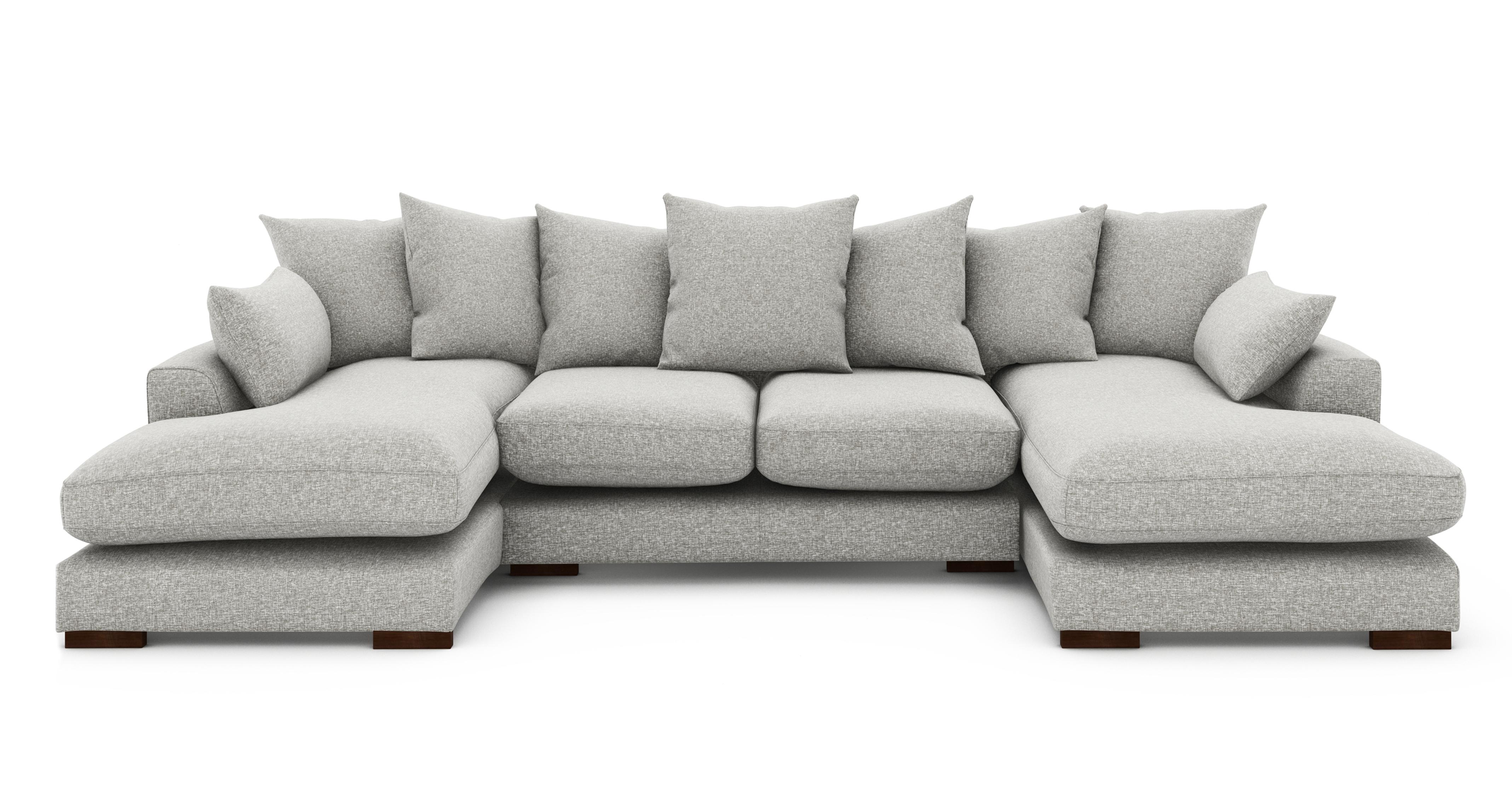 Plush Pillow Back Large Double Ended Chaise | DFS