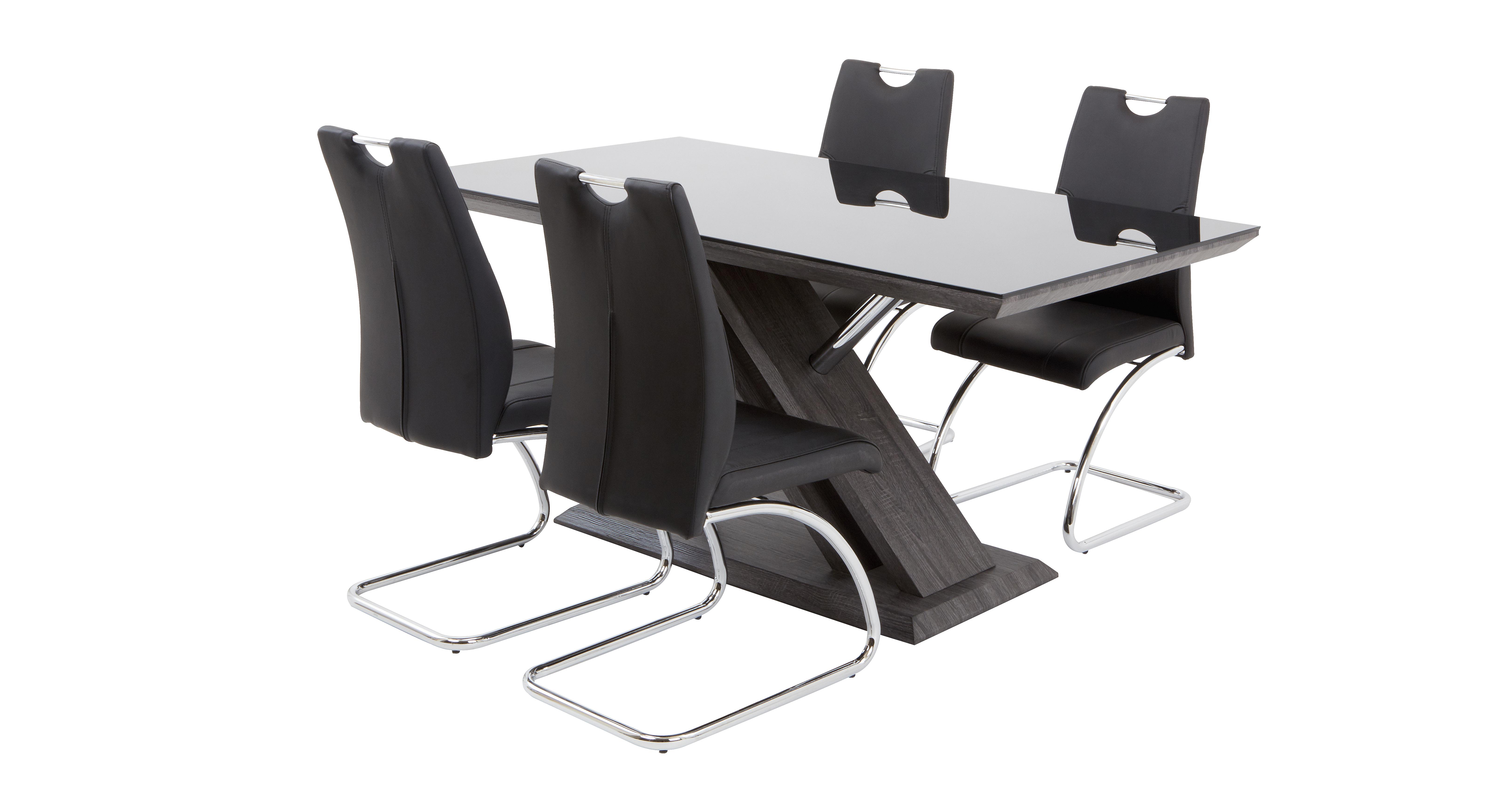Prospect Fixed Table 4 Cantilever Chairs | DFS