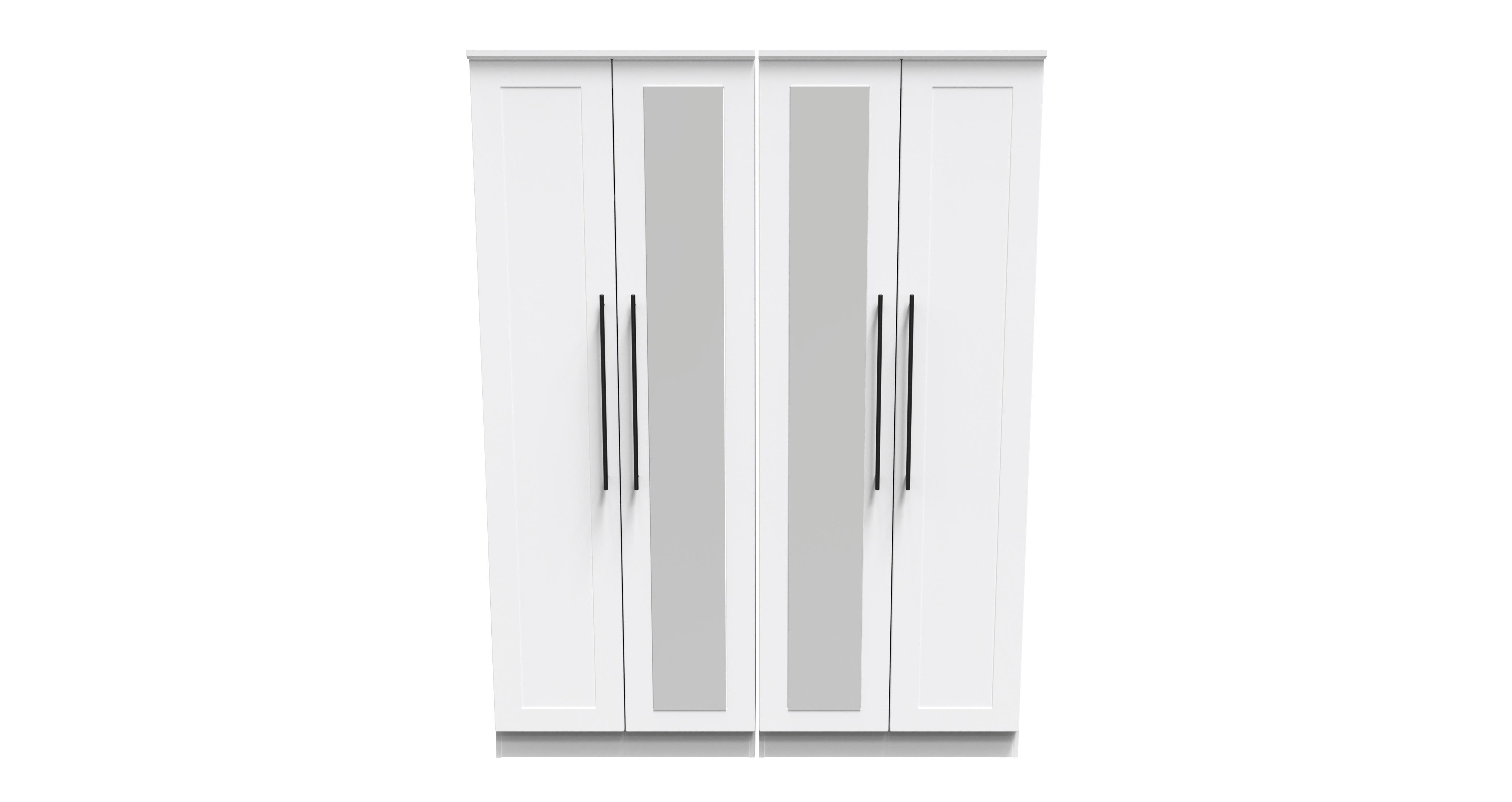 Reed Tall 4 Door Mirrored Wardrobe | DFS