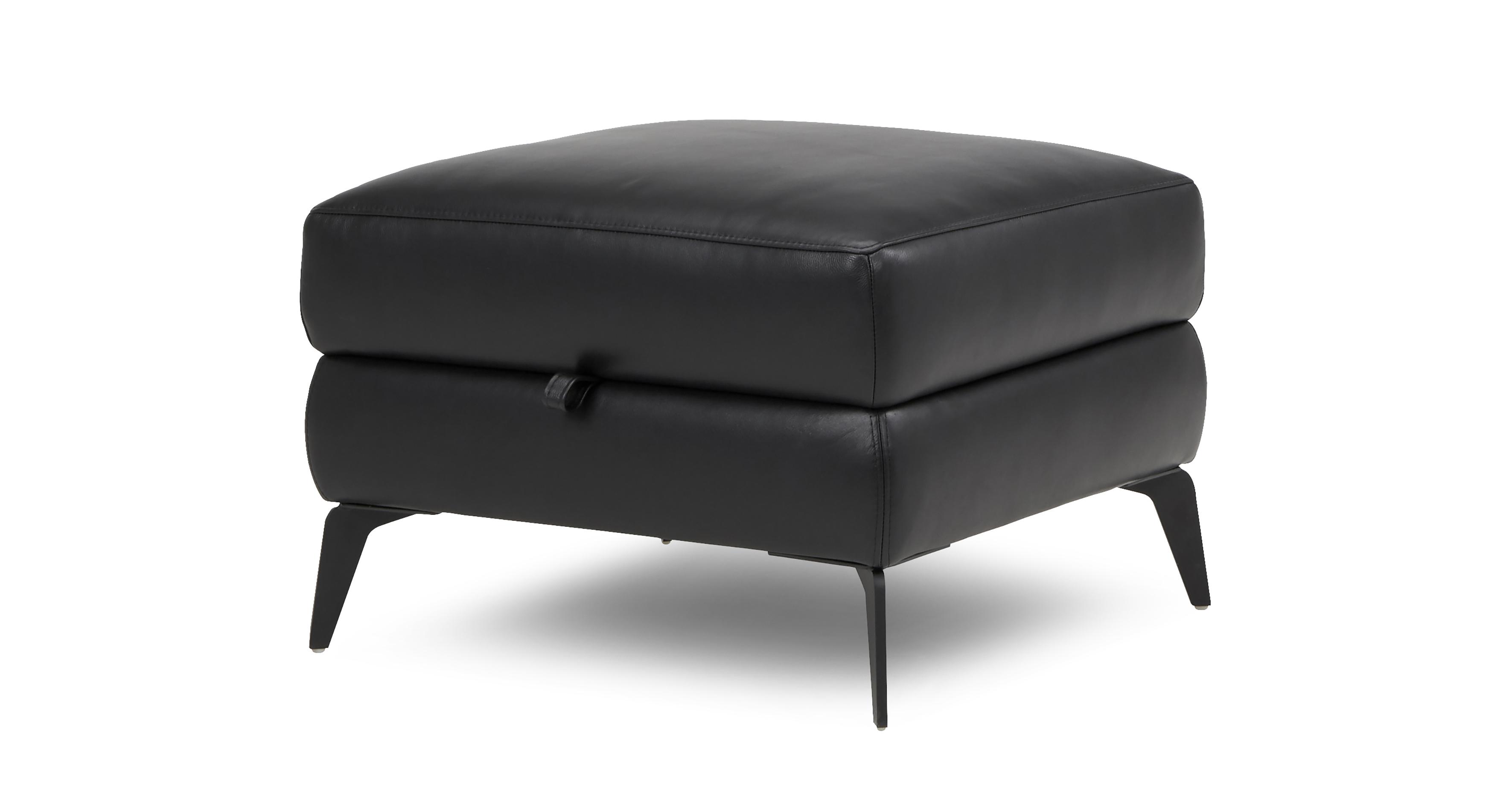 Rennzo Leather Storage Footstool | DFS
