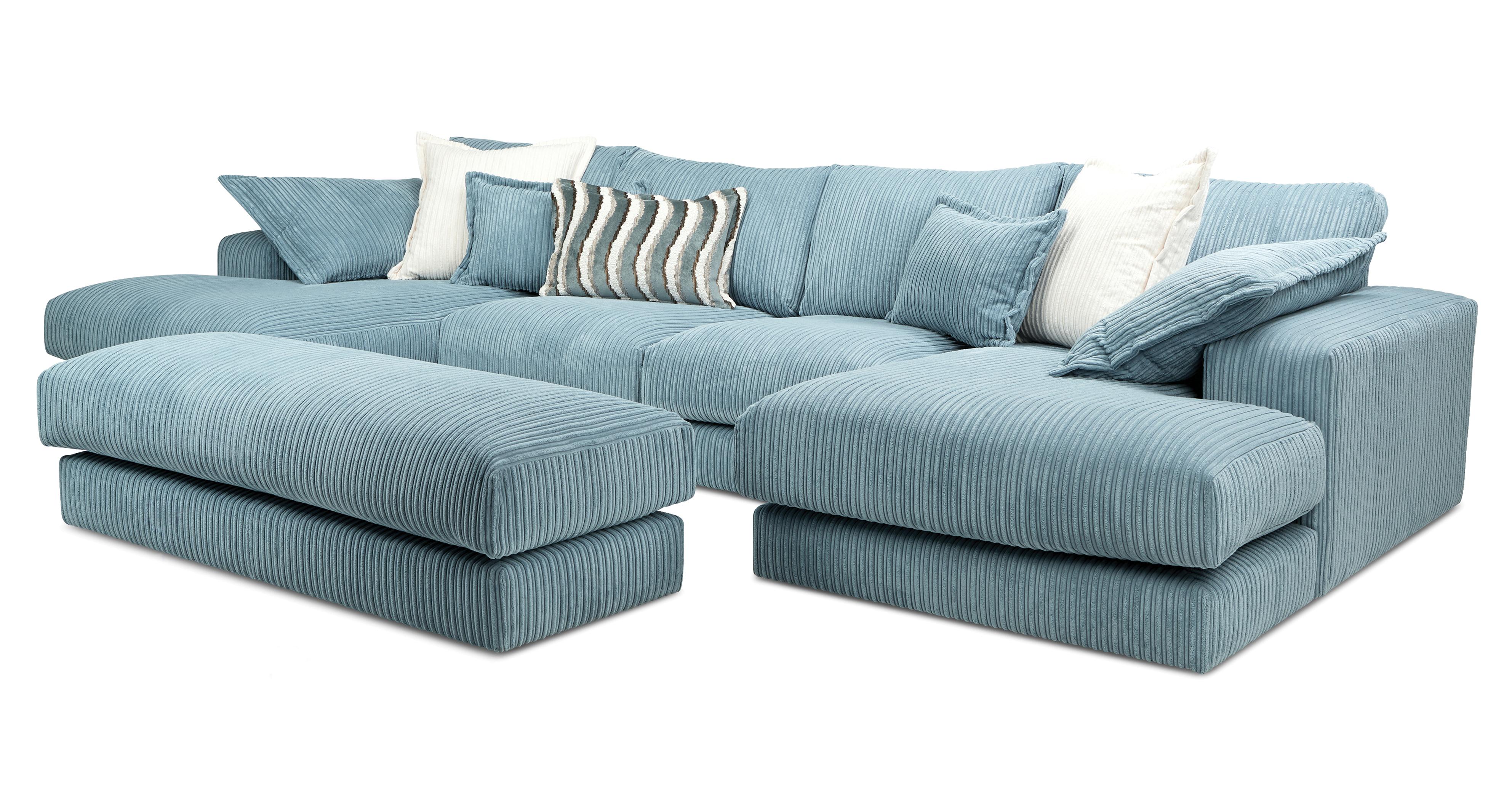 Rest Large Double Ended Chaise And Large Bench Footstool Bundle Large ...