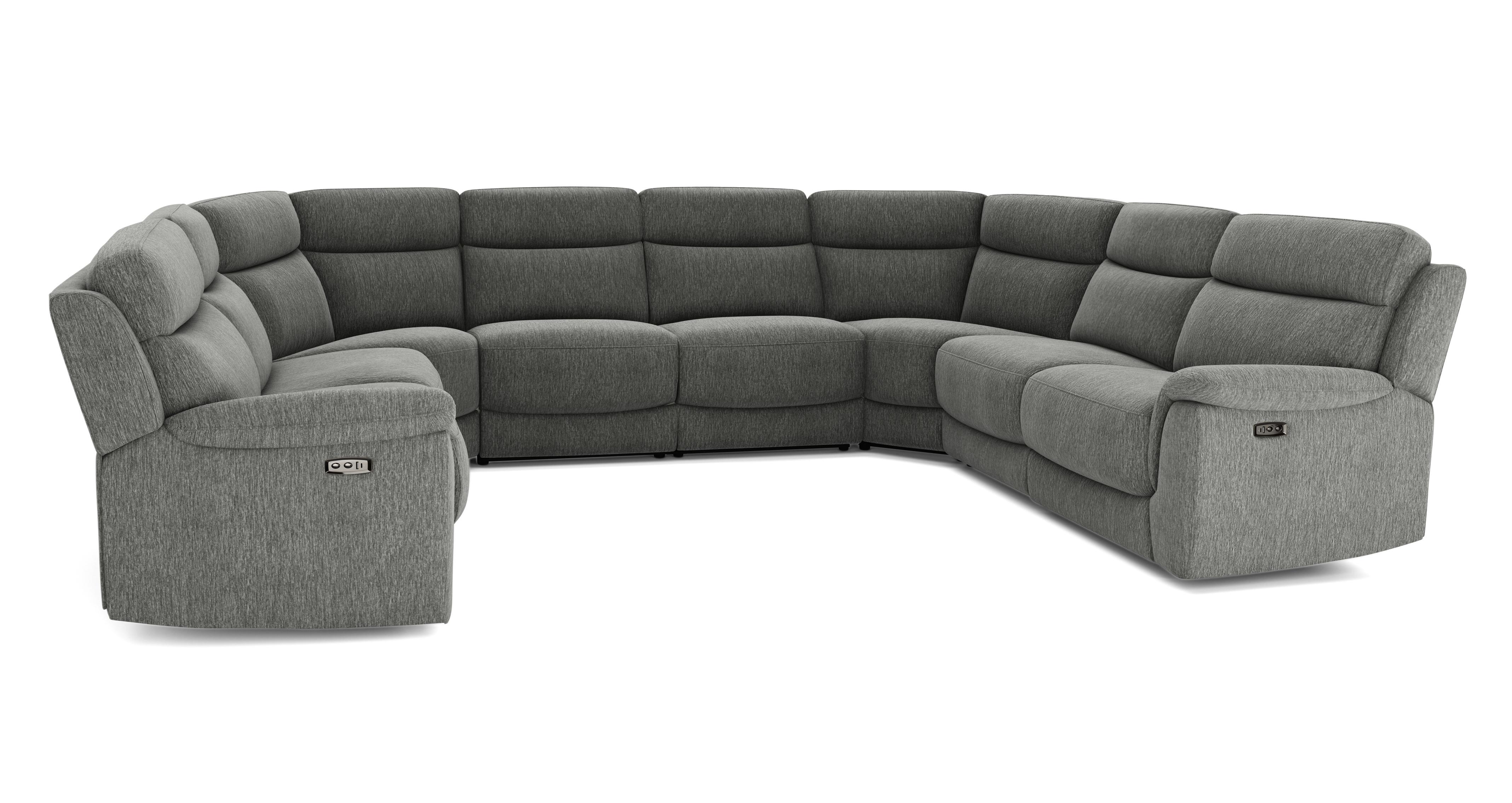 Ronan Option P Power Plus 8 Piece U Shape Sofa | DFS